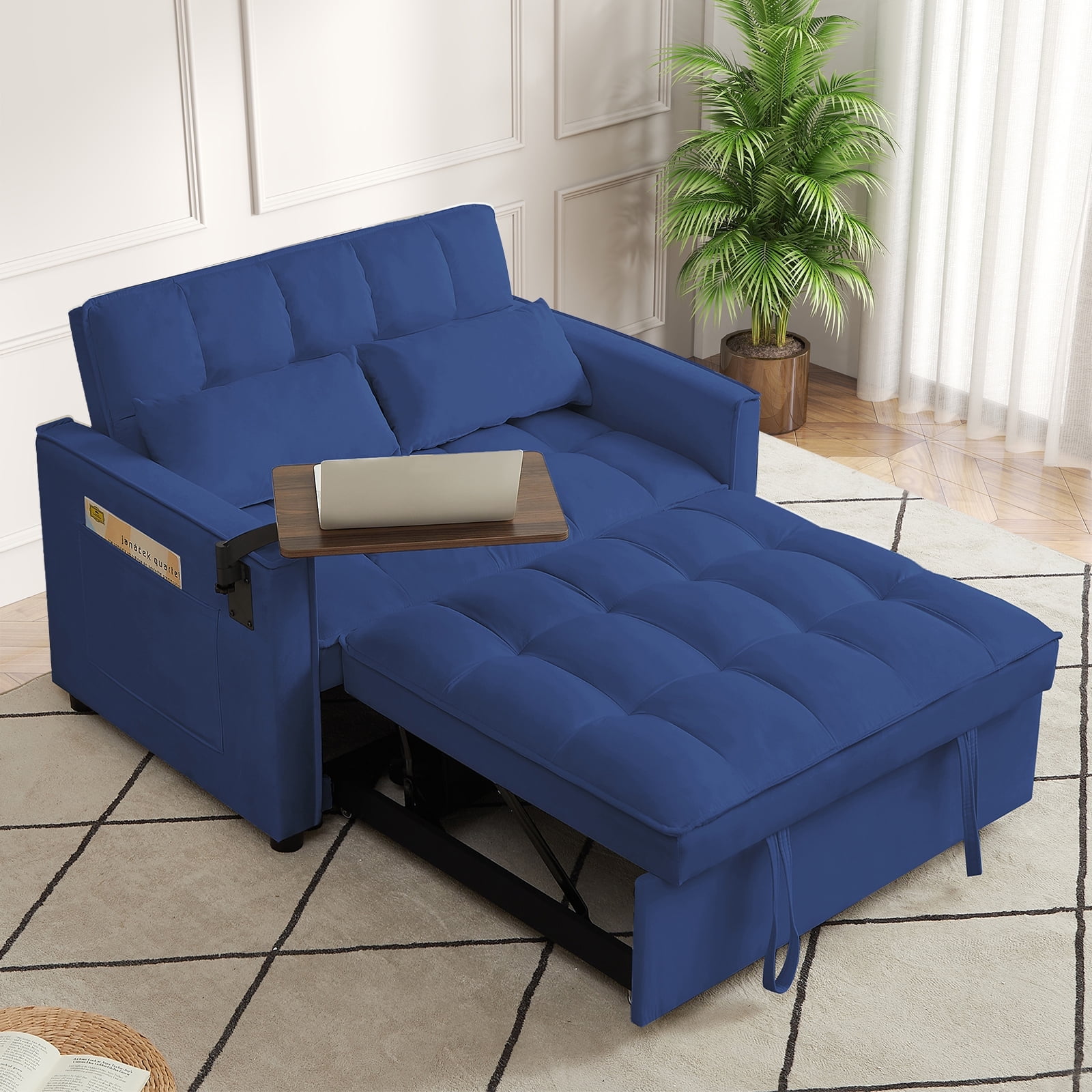 ZIVACATE Futon Sofa Bed Couch 3 in 1 Convertible Sleeper Pull Out Futon ...