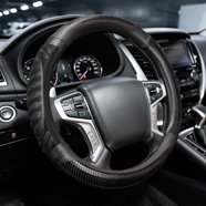 EING Steering Wheel Cover Leather Crystal Bling Anti-Slip Auto Car ...