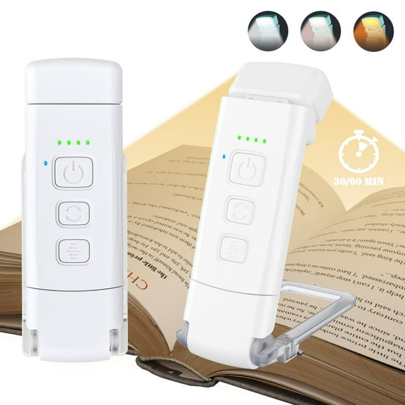 Glocusent USB Rechargeable Book Light for Reading in Bed with Amber ...