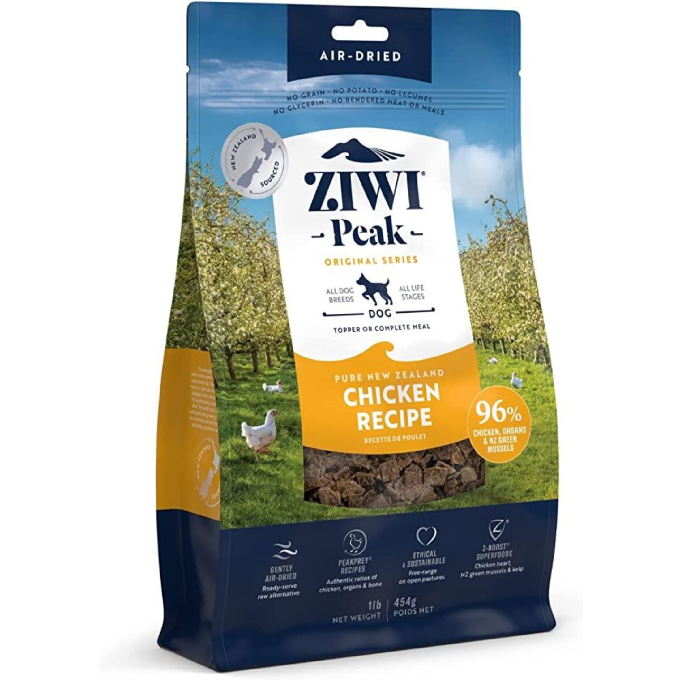 ZIWI Peak Chicken Recipe Air-Dried Dog Food (Size: 16-oz) - Walmart.com