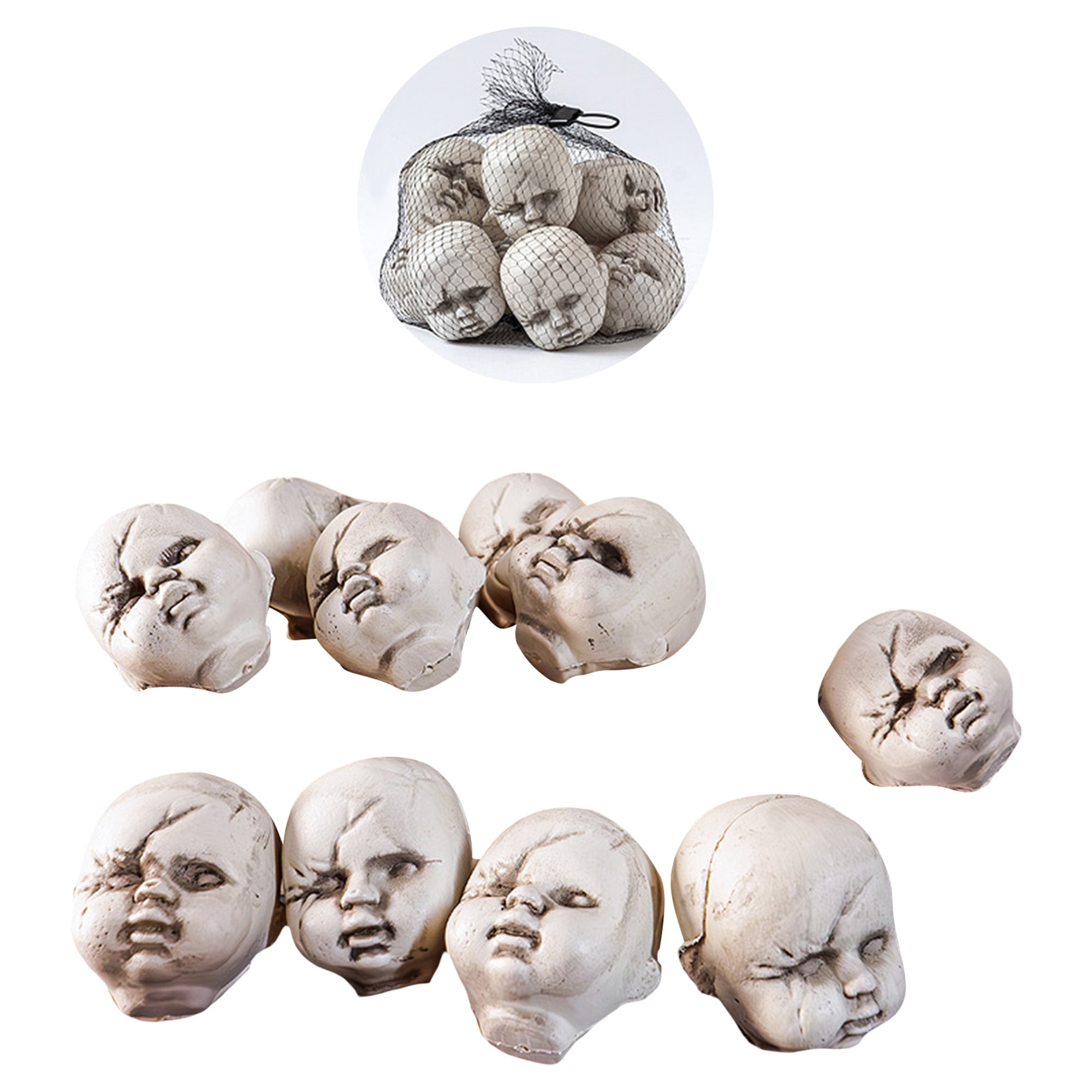 ZIYIXIN 10 Pcs Halloween Human Skull Model Human Adult Skull Plastic ...