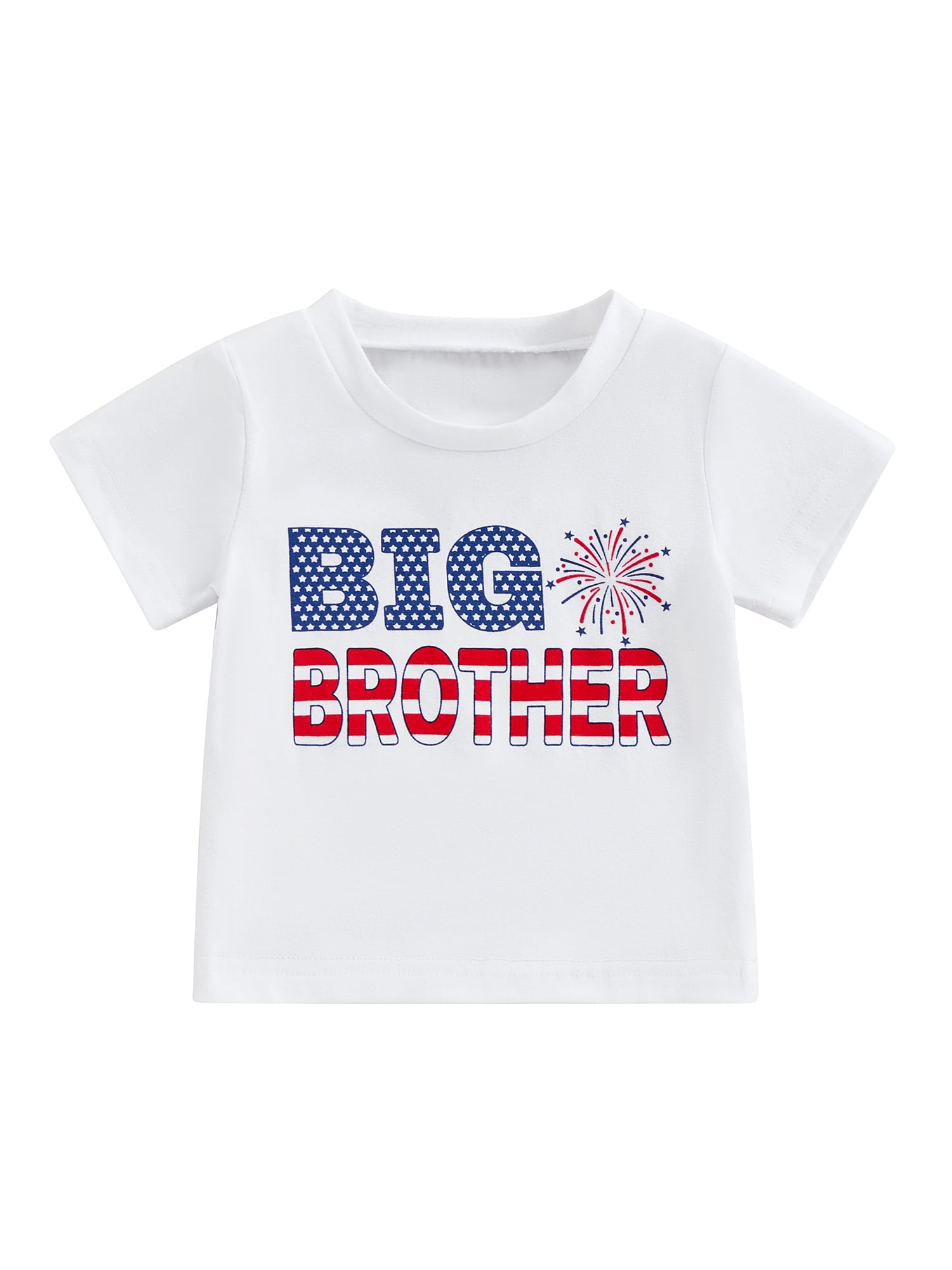 ZIYIXIN Big Bro Little Bro Big Sis Little Sis 4th of July Shirt Toddler ...