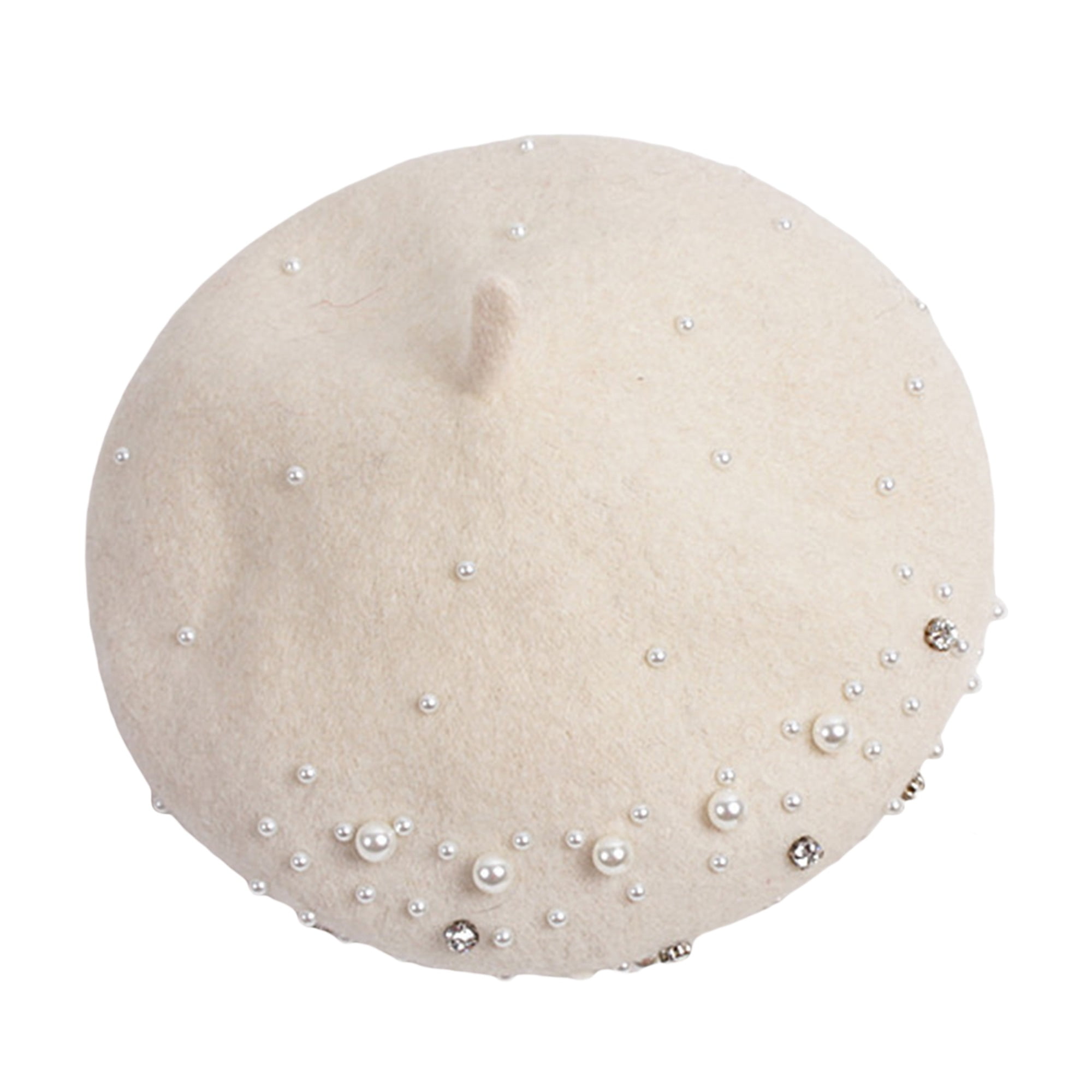 ZIYIXIN Toddler Kids Girls Berets Hats, Pearl Woolen Girl Baby Children ...