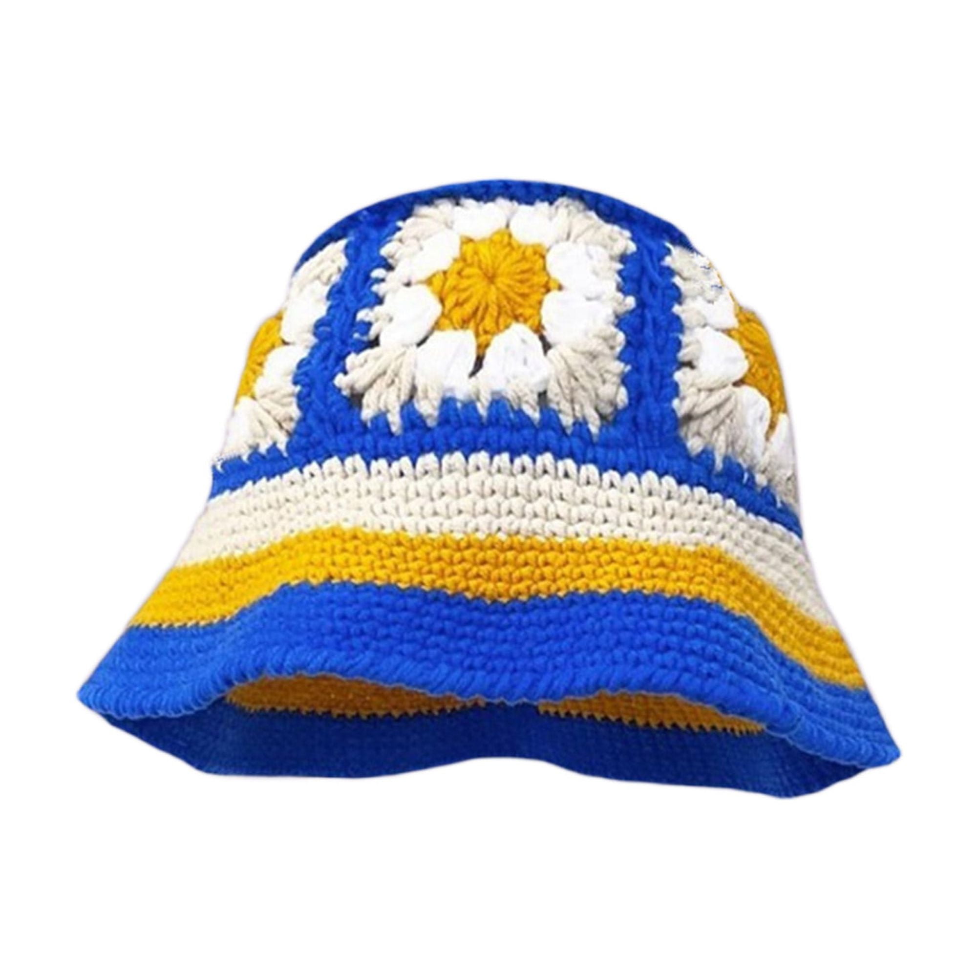 ZIYIXIN Women Crochet Bucket Hats Vintage Floral Fisherman Hats Knit ...