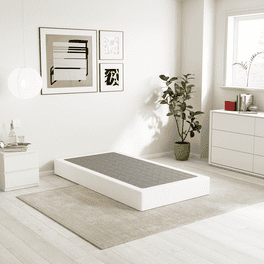 Wayton 4 Split Sturdy Fully Assembled Wood Box Spring for Mattress Full White Walmart