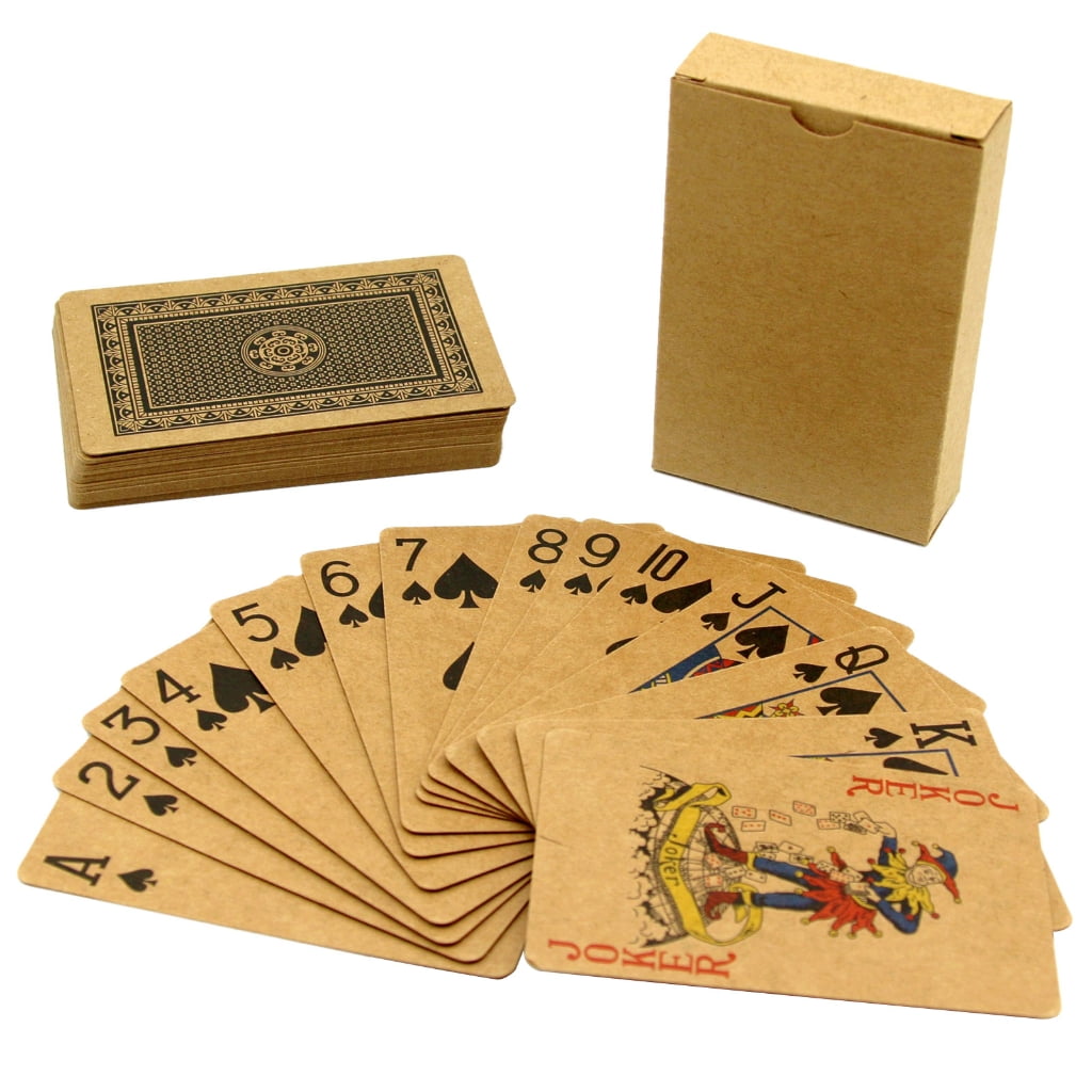 ZIYORK 54 Sheet Simple Style Classical Pattern Paper Playing Card Deck ...