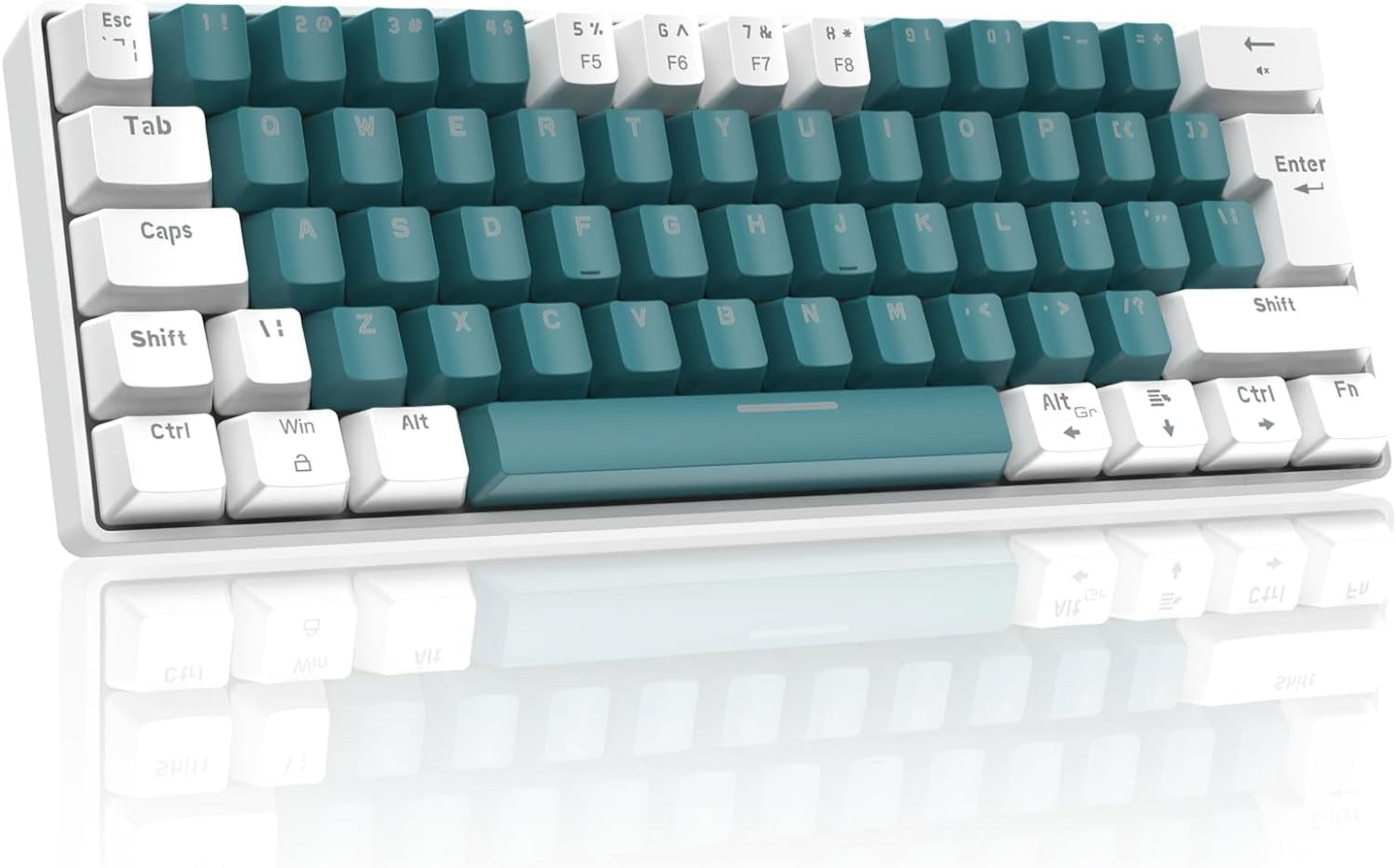 ZIYOU LANG T60 Wired 60% TKL Mechanical Keyboard, Rainbow LED Backlight ...