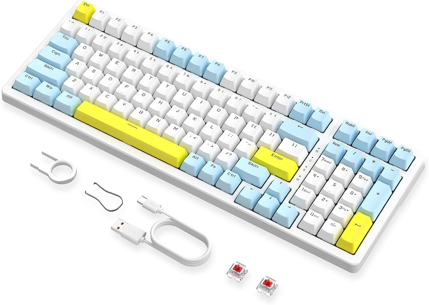 ZIYOULANG K3MAX Wired Gaming Keyboard, Apex Pro TKL Mechanical Keyboard ...