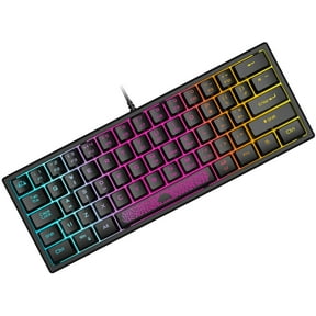 Motospeed Wireless Bluetooth/Wired 60% Mechanical Keyboard CK62 61 Keys ...
