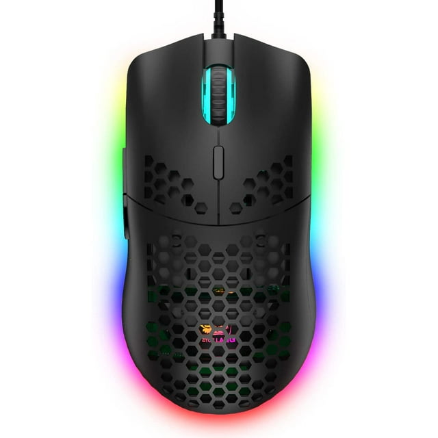 ZIYOULANG Ultralight Wired Gaming Mouse, Lightweight Honeycomb Shell, 4 ...