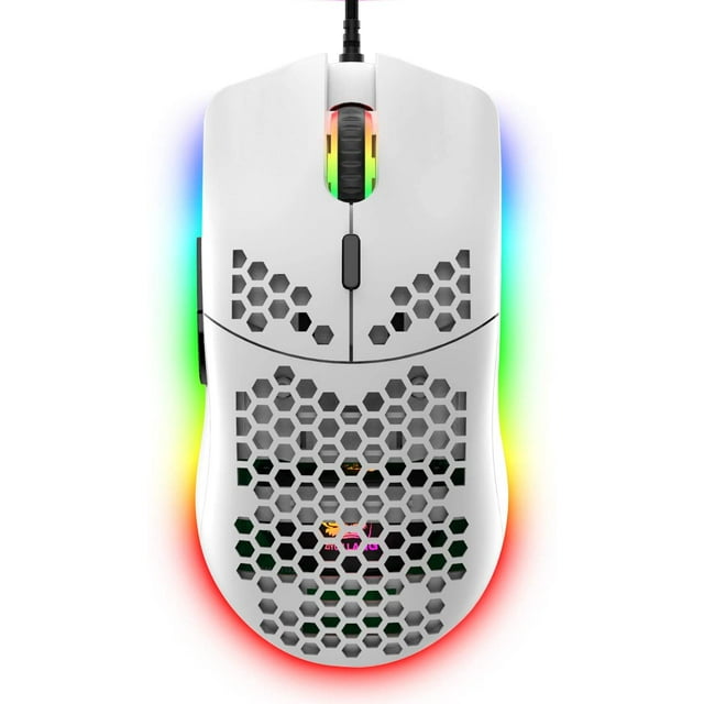 ZIYOULANG Ultralight Wired Gaming Mouse, Lightweight Honeycomb Shell, 4 ...
