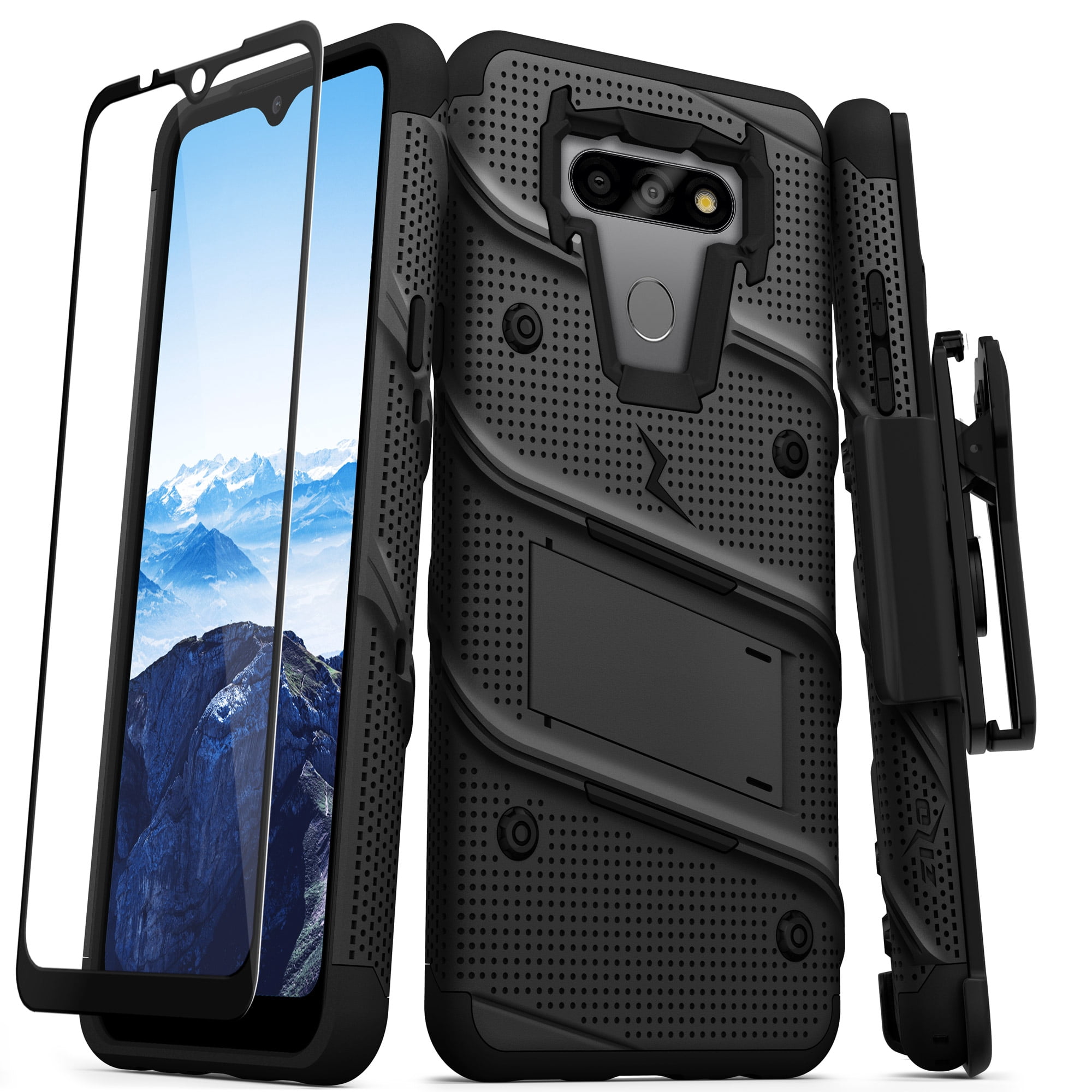 ZIZO BOLT Series for LG Fortune 3 Case with Screen Protector Kickstand ...