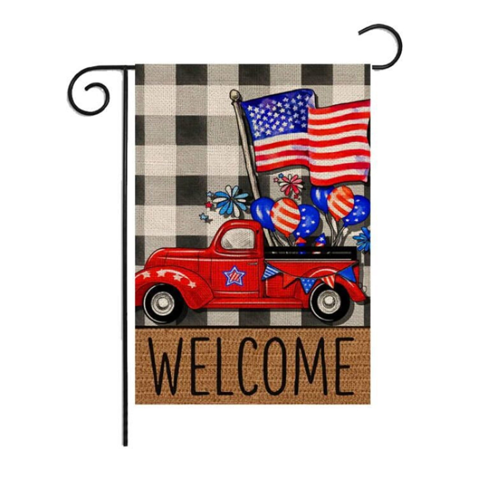 ZIZOCWA Garden Flags USA July 4th Independence Day Patriotic Yard Flags ...