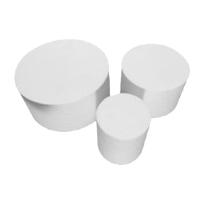 2-Pack Foam Cake Dummies, 6 x 4 In - Round Foam Cylinders for Cake ...