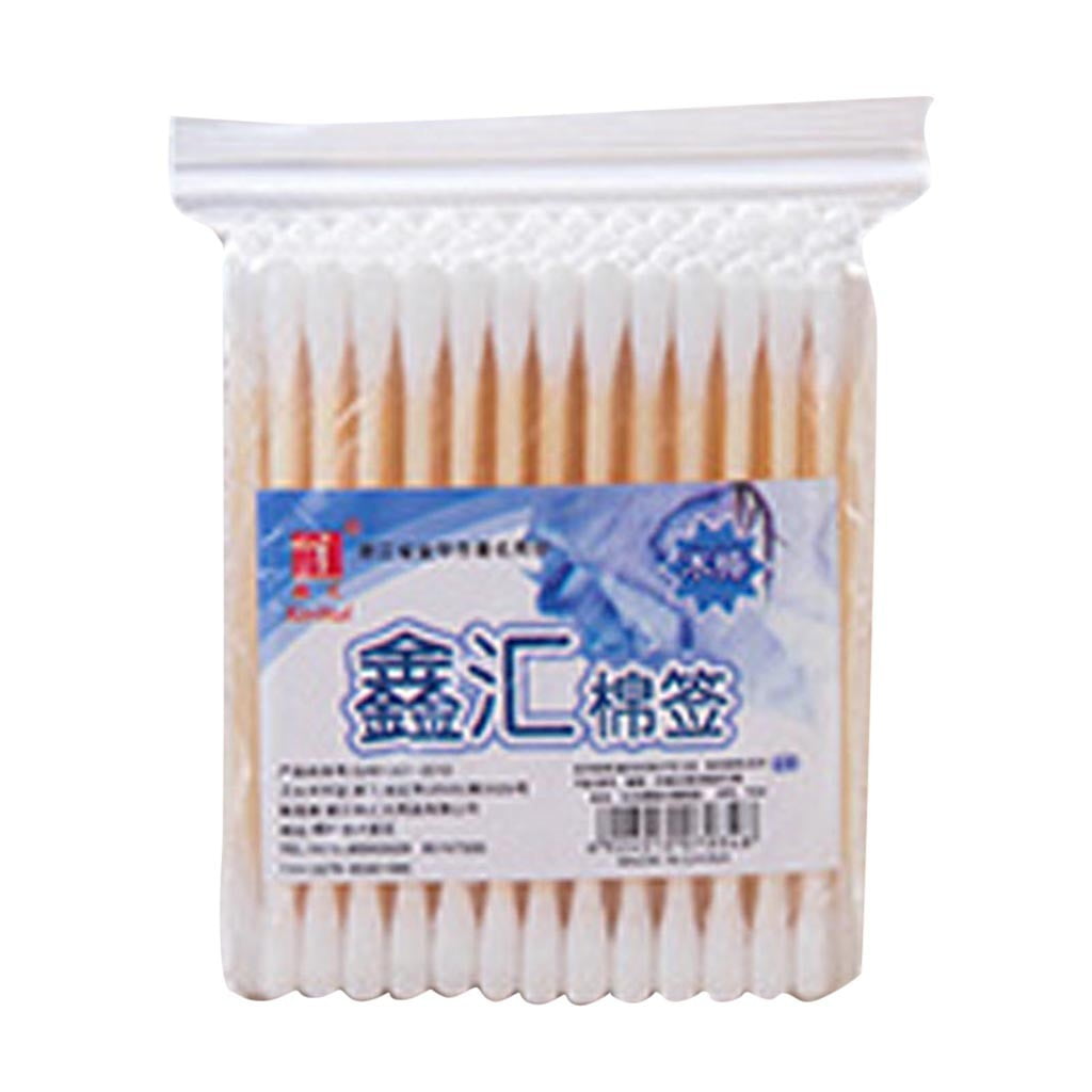 ZJDOAK Multi-functional Double-headed Wooden Cleansing Cotton Swab ...
