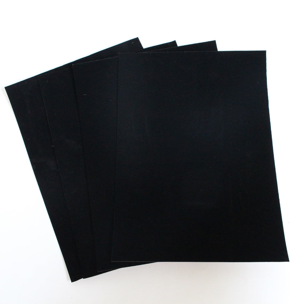 ZJDOAK Peel and Stick Black Felt for DIY Arts and Crafts, Self-Adhesive ...