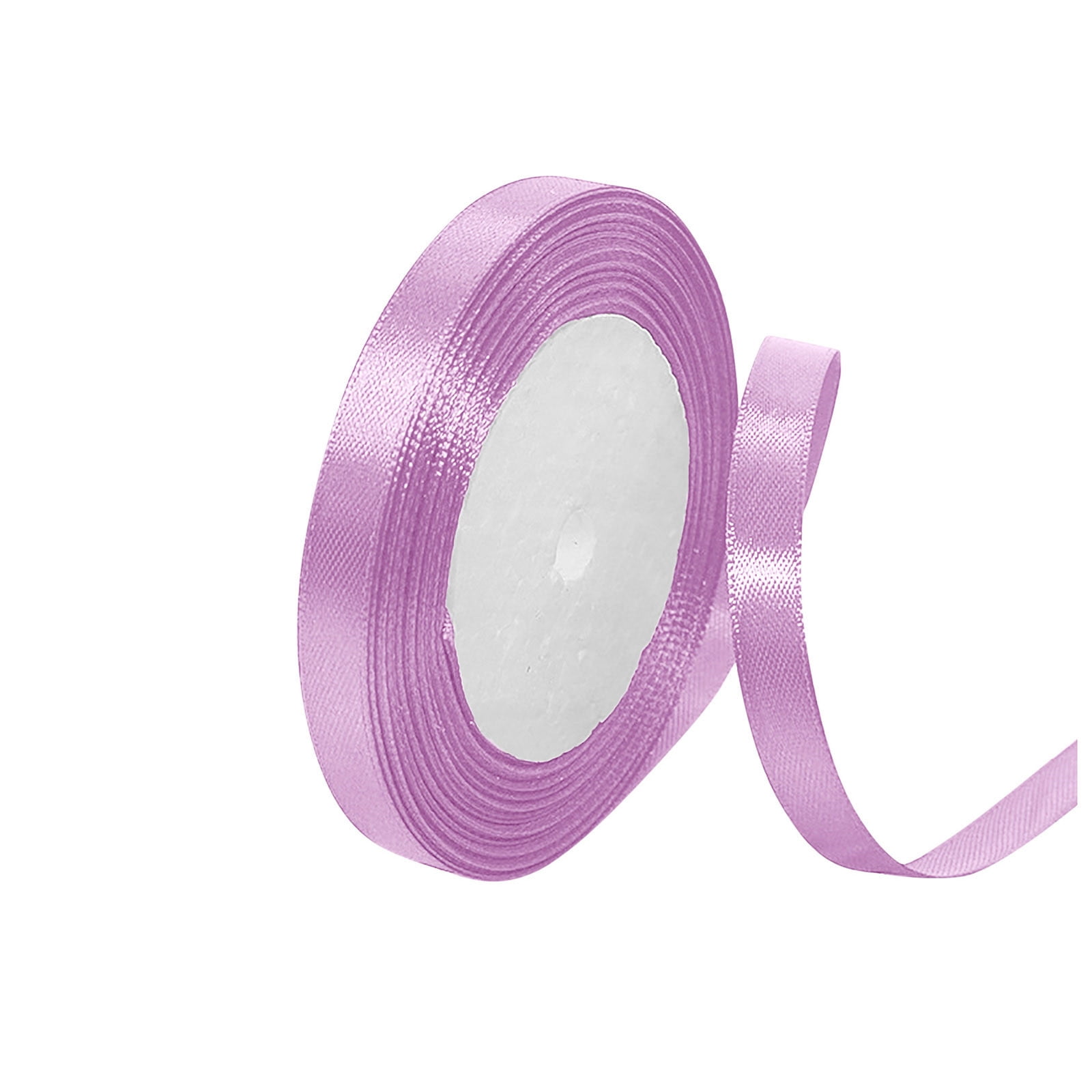 ZJDOAK Satin Ribbon Lilac Ribbon for Flower Bouquet Lavender Ribbon for ...