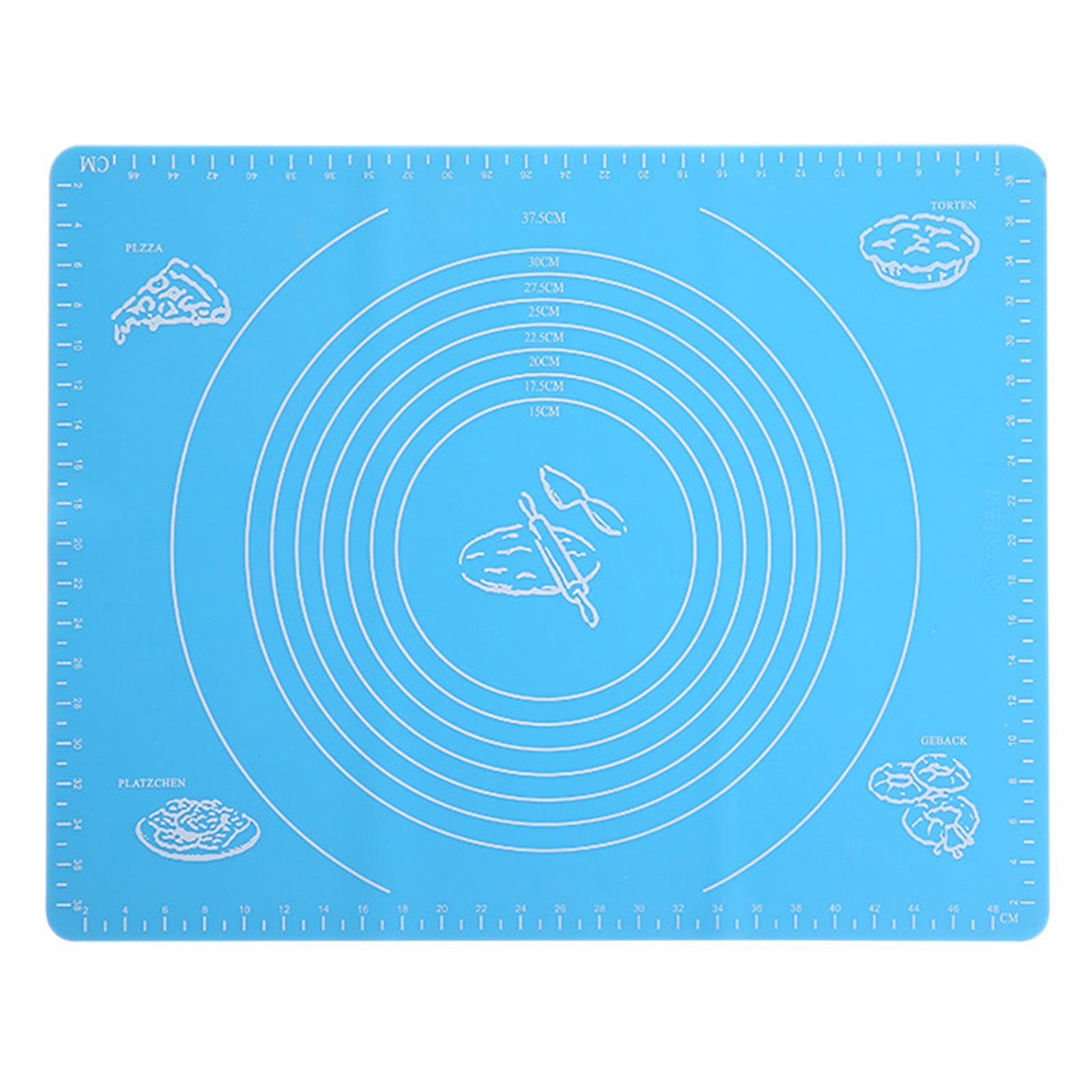 ZJDOAK Silicone Baking Mat for Rolling Pastry Dough, BPA Free Non stick ...