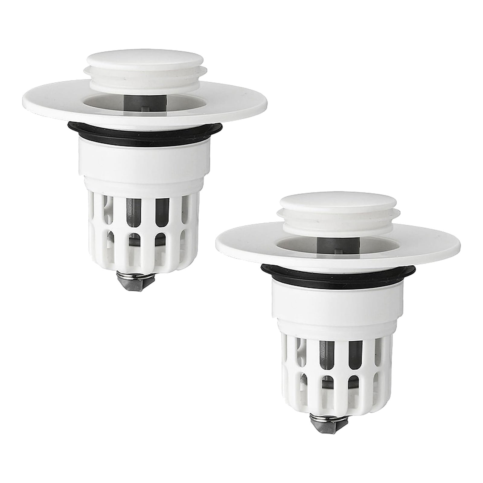 ZJDOAK Universal Bathroom Sink Stopper, Bullet Core Push Type Basin Pop ...