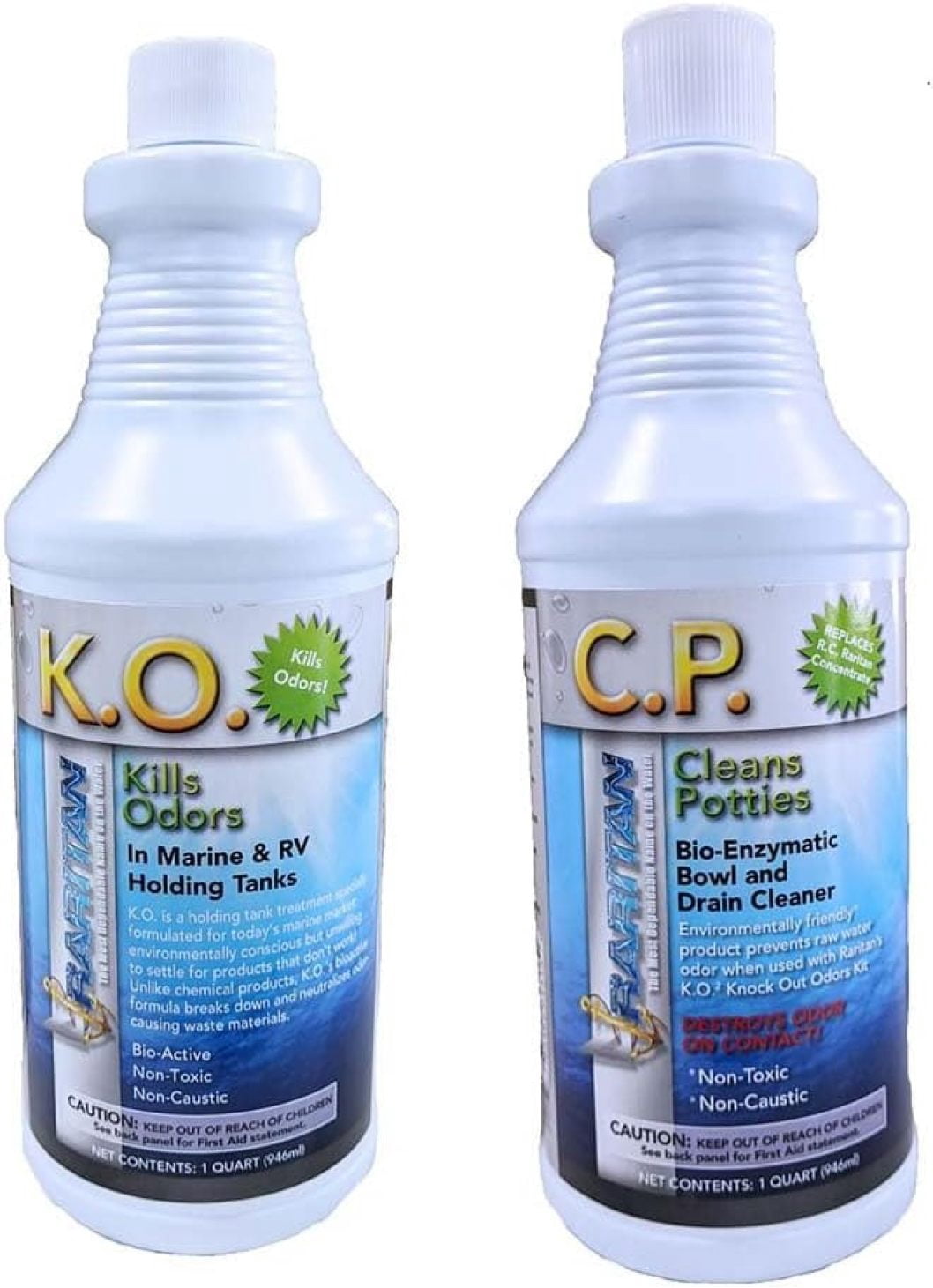 ZJHP Potty Pack w/K.O. Kills Odors & C.P. Cleans Potties - 1 of Each ...