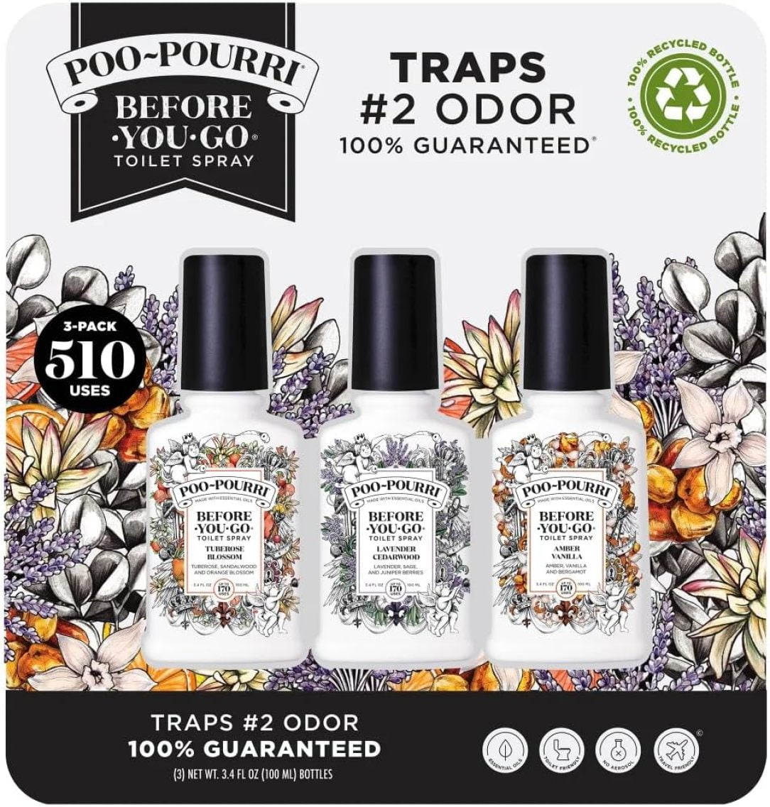 ZJHP Toilet Spray Set, Variety Pack, 3.4 fl oz, 3-count, Includes ...