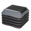 The Step Original Health Club Aerobic Step Risers in Black/Gray for Use ...