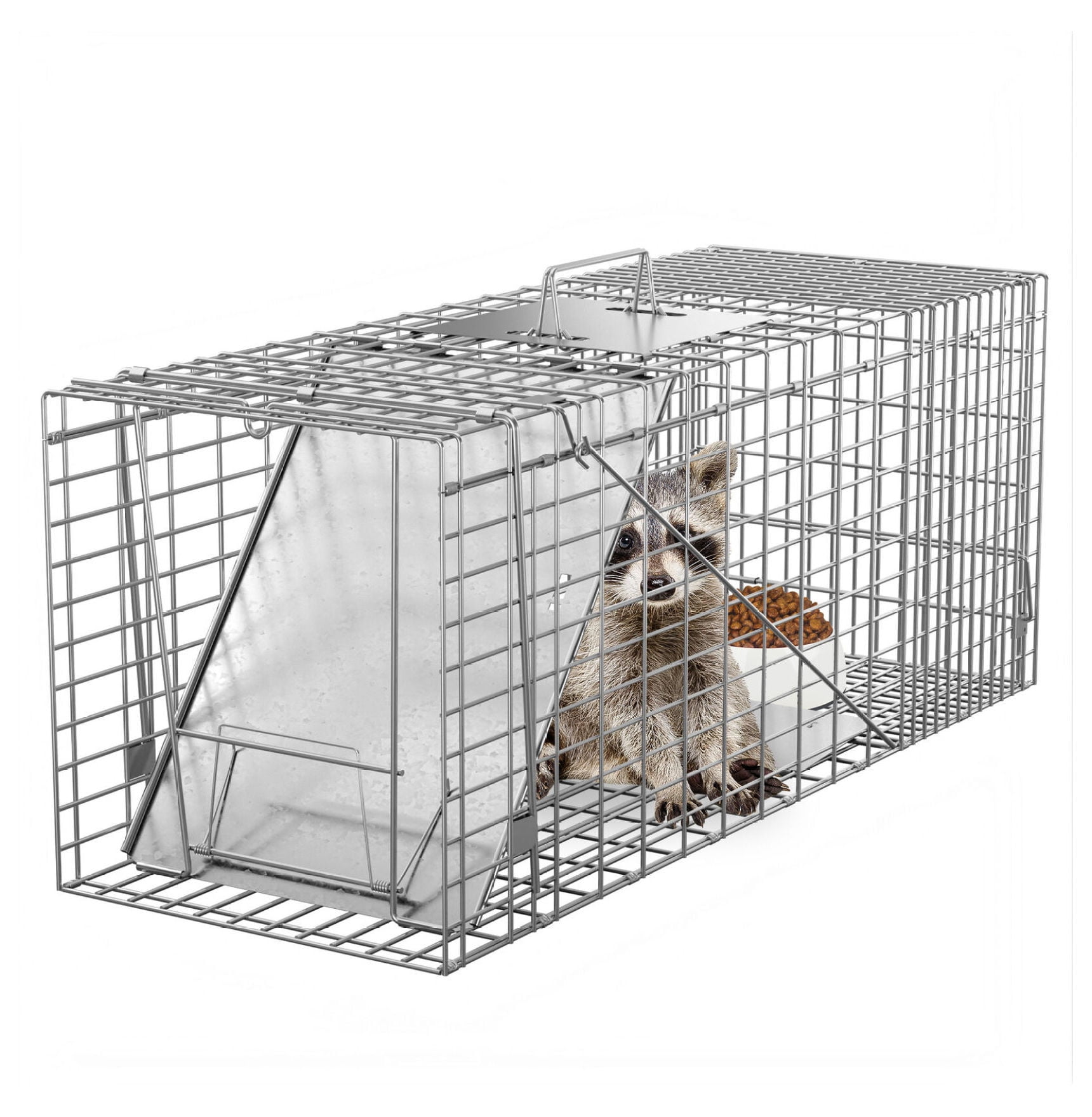 ZJINJIN-32"x12.5"x12" Steel Humane Animal Trap for Live Rodent Safe ...
