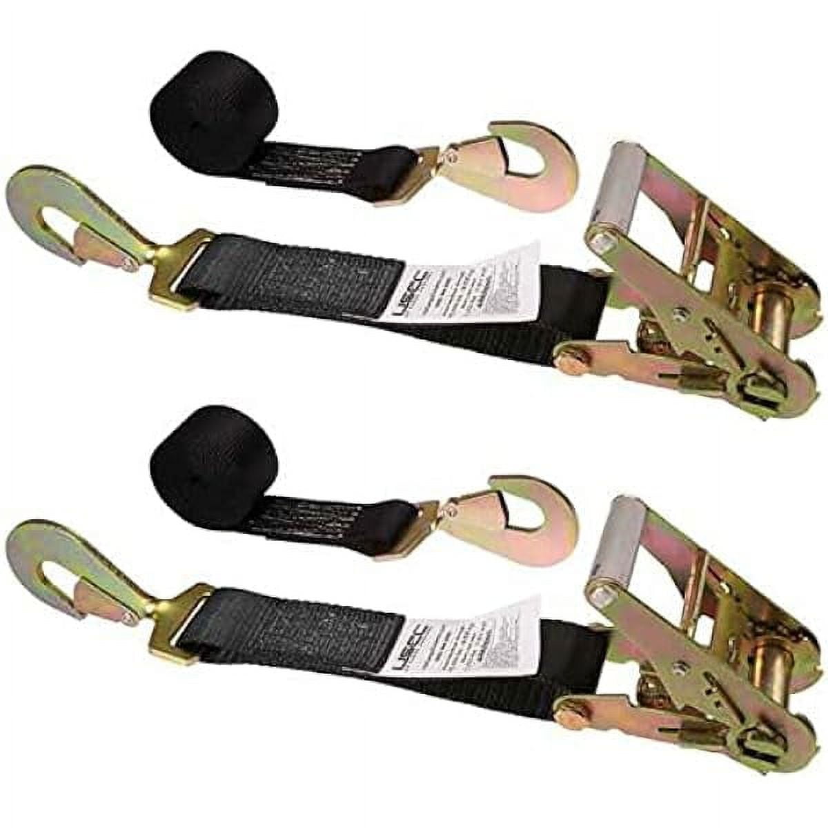 ZJINJIN, Car Straps, Ratchet Straps with Snap Hook, 2 Inch Wide X 12 ...