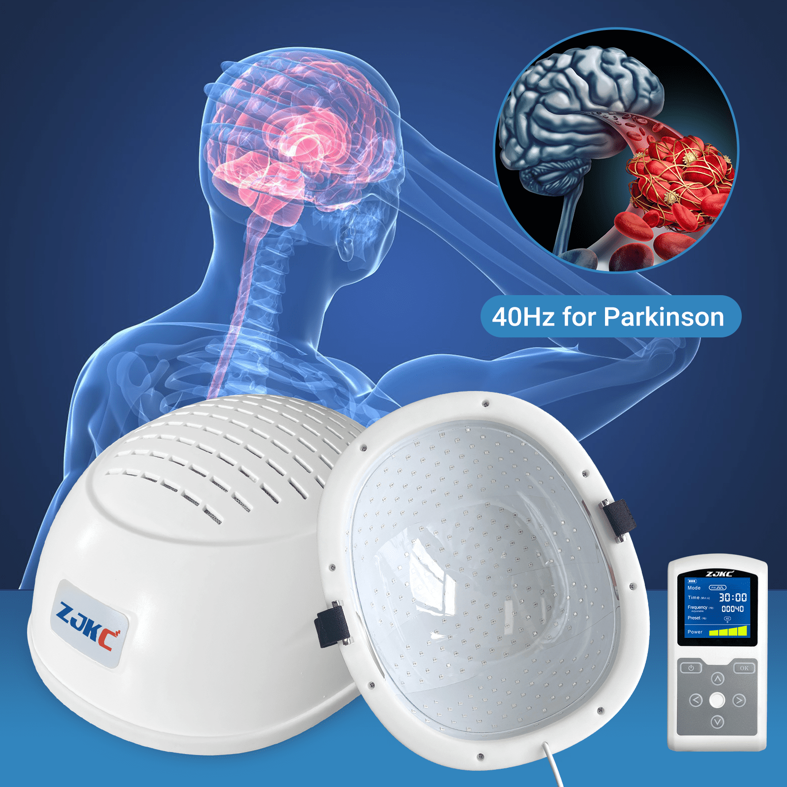 ZJKC 1070nm Near Infrared Light Therapy for Parkinson Stroke Depression Led Helmet - Walmart.com