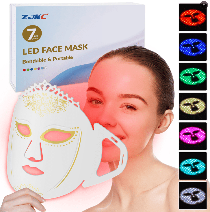 ZJKC LED Face Mask for Skin Treatment with 7 Colors for Healthy, Radiant Skin - Walmart.com