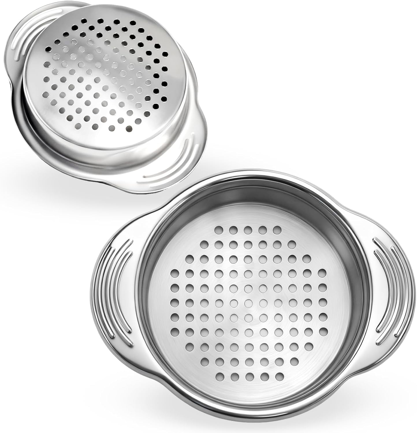 ZJNGJC 2Pieces Stainless Steel Tuna Can Strainer - Food Grade Canning ...