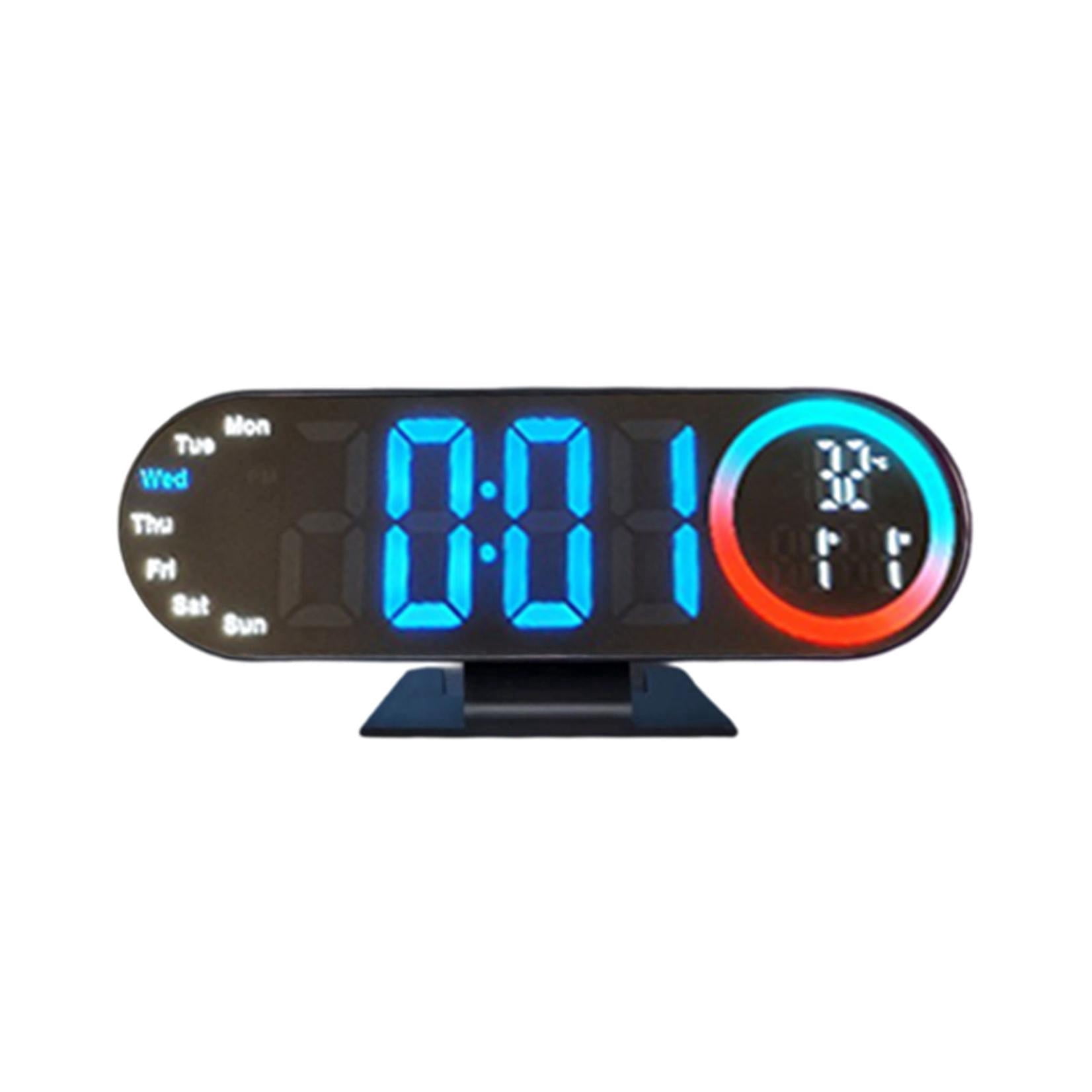 ZJNGJC Digital Alarm Clock | LED Mirror Time Date Machine - Digital ...