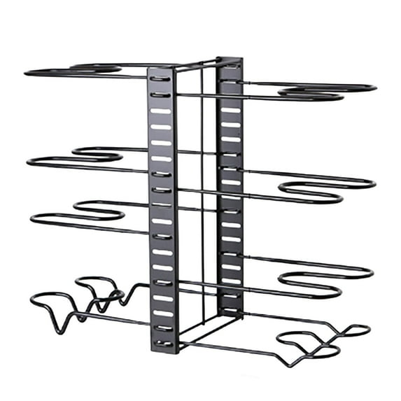 ZJNGJC Pots and Pans Organizer under Cabinet 14.55 Height, Adjustable 8 ...