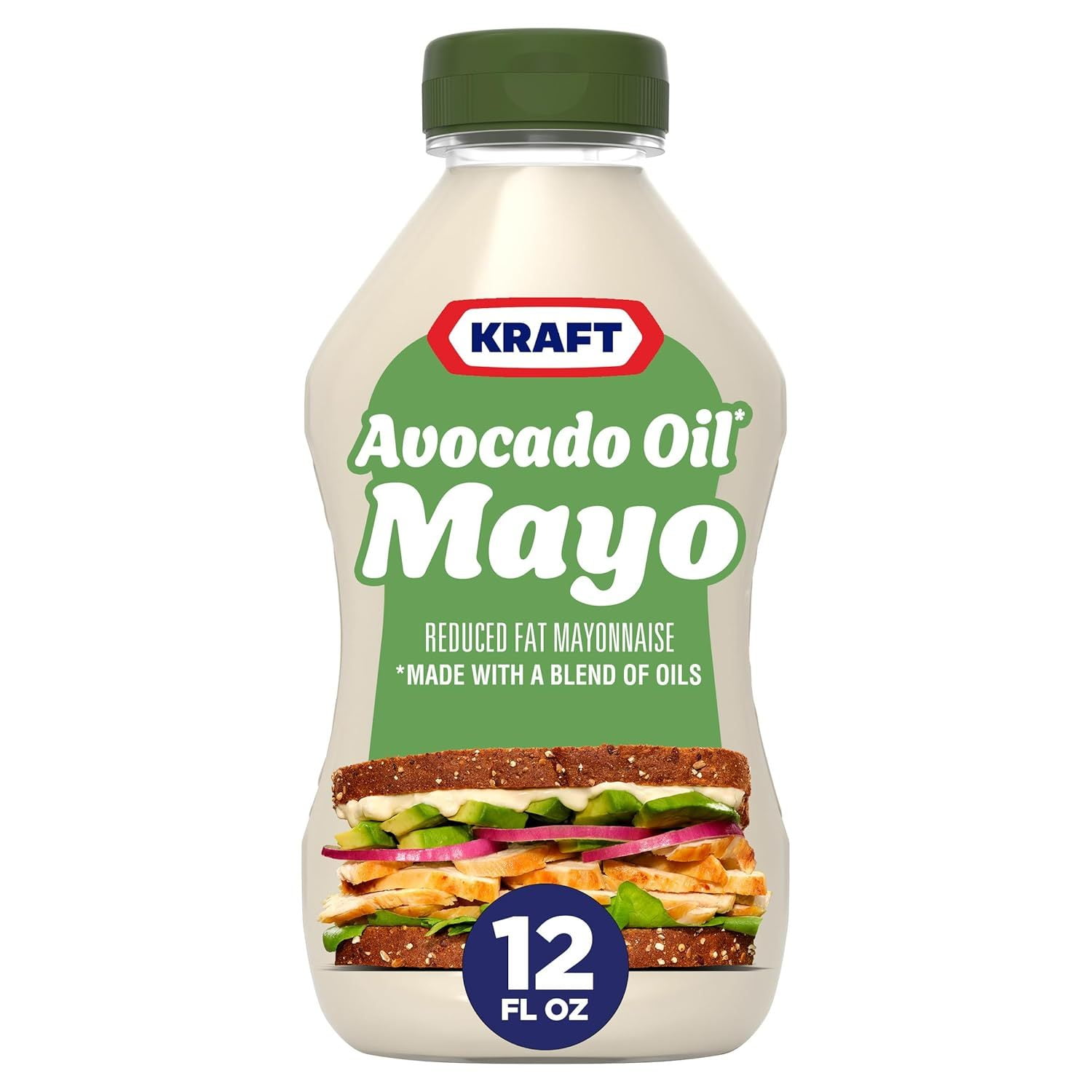 ZJQF Mayo with Avocado Oil Reduced Fat Mayonnaise - Classic Creamy ...