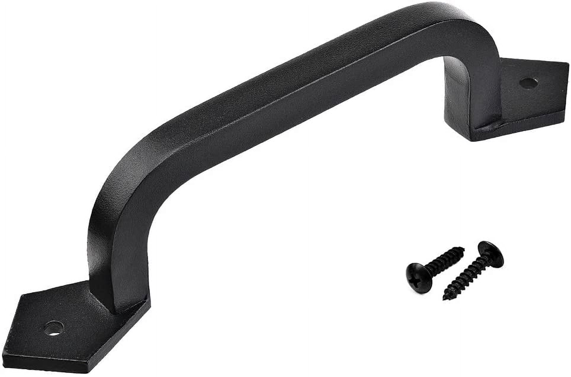 ZJQYDS 9" Square Door Pull Handle in Black - Solid Cast Iron - Walmart.com