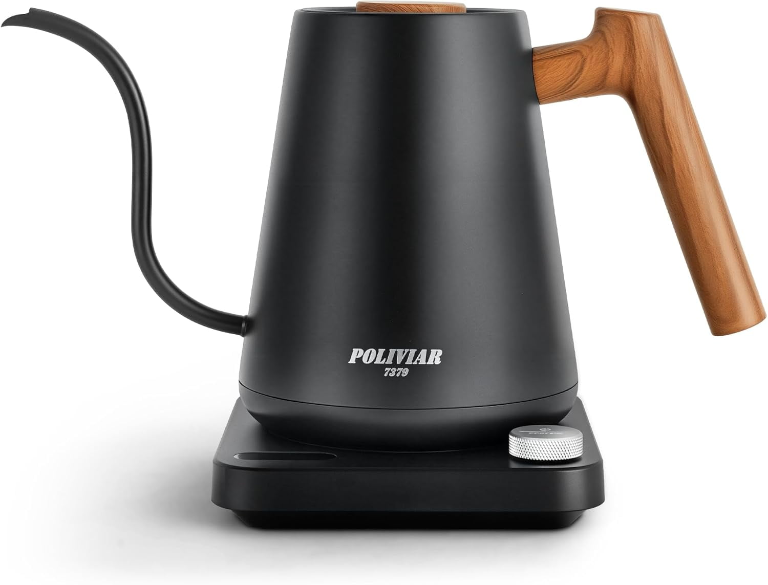 ZJQYDS Electric Kettle, 1350W Electric Tea Kettle Wood Pattern Handle ...