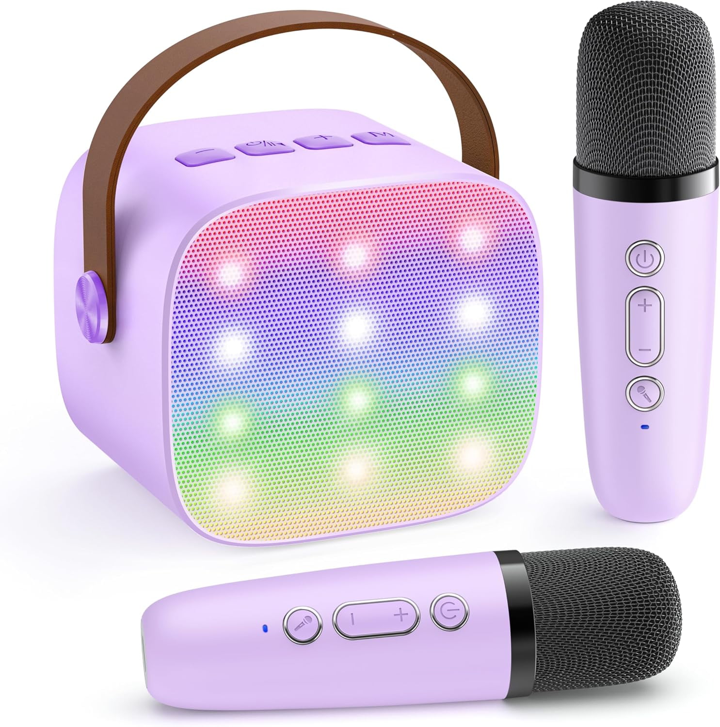 ZJQYDS Mini Karaoke Machine with 2 Wireless Microphones, TOP Kids Gifts ...