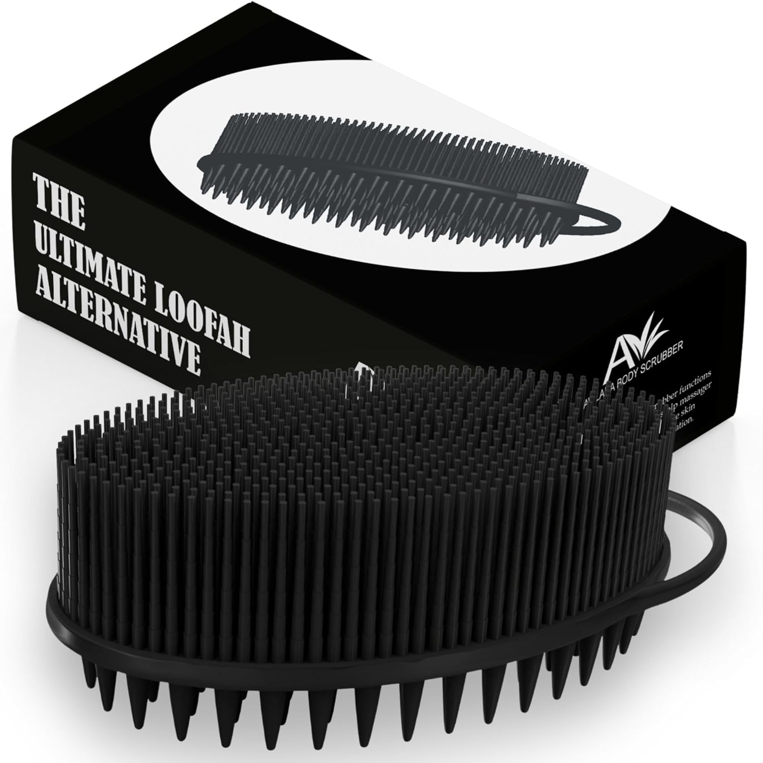 ZJQYDS Silicone Body Scrubber – Gentle Shower Brush & Loofah ...