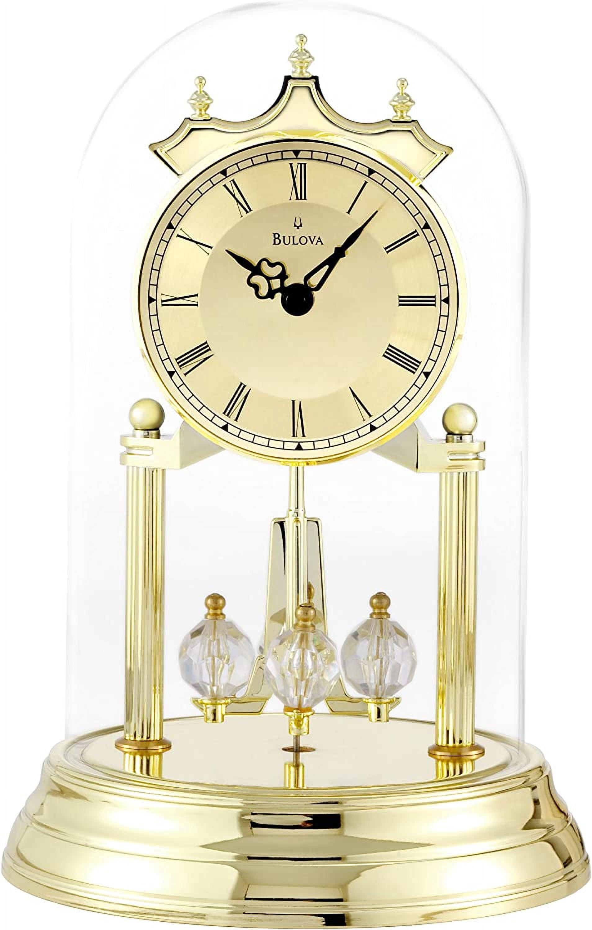ZJQYDS Tristan I Desk and Table Clock | Model B8818 | Polished Brass ...
