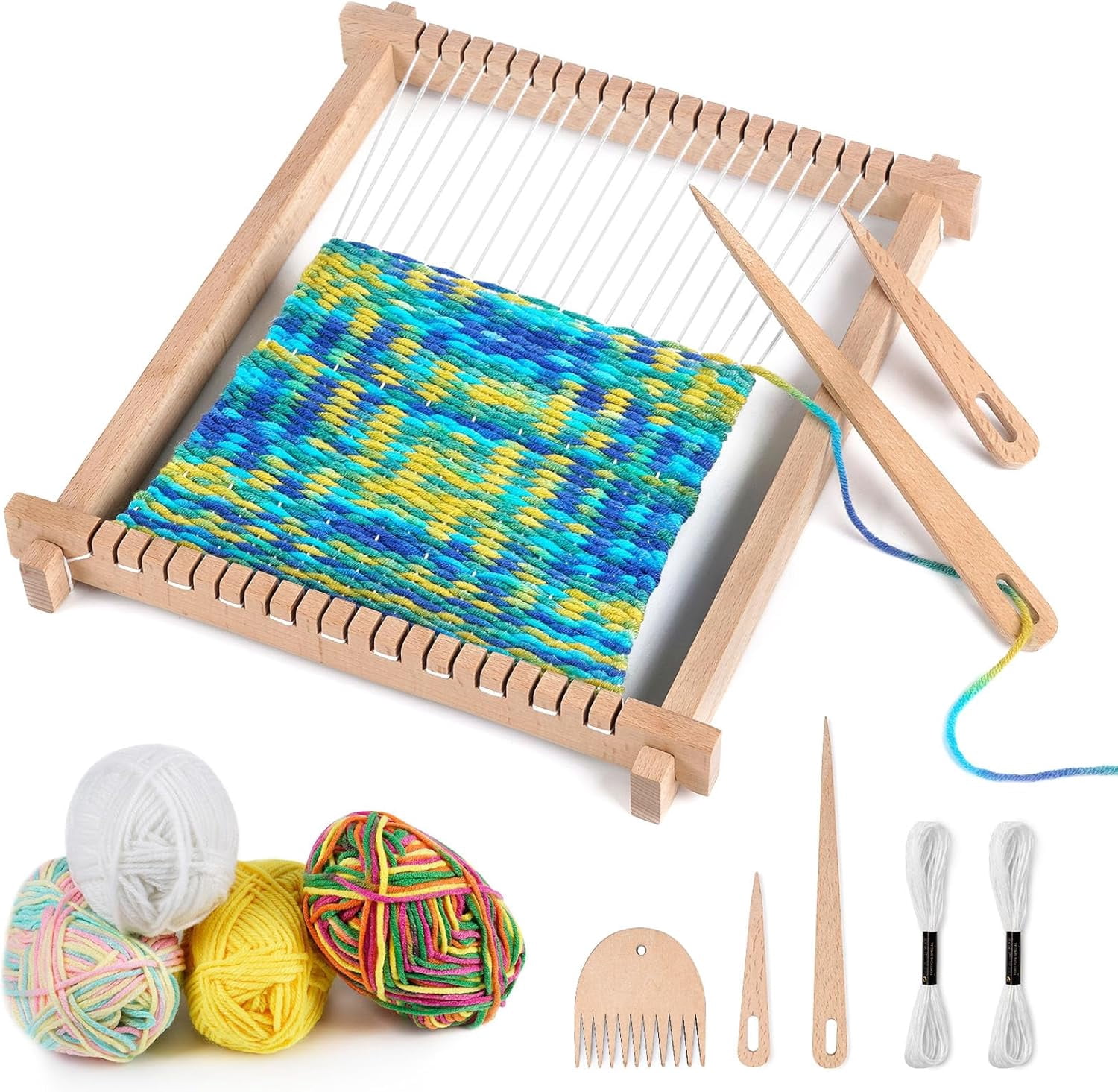 ZJQYDS Weaving Loom Kit for Kids, 9 * 11inch Loom Knitting Frame Child ...