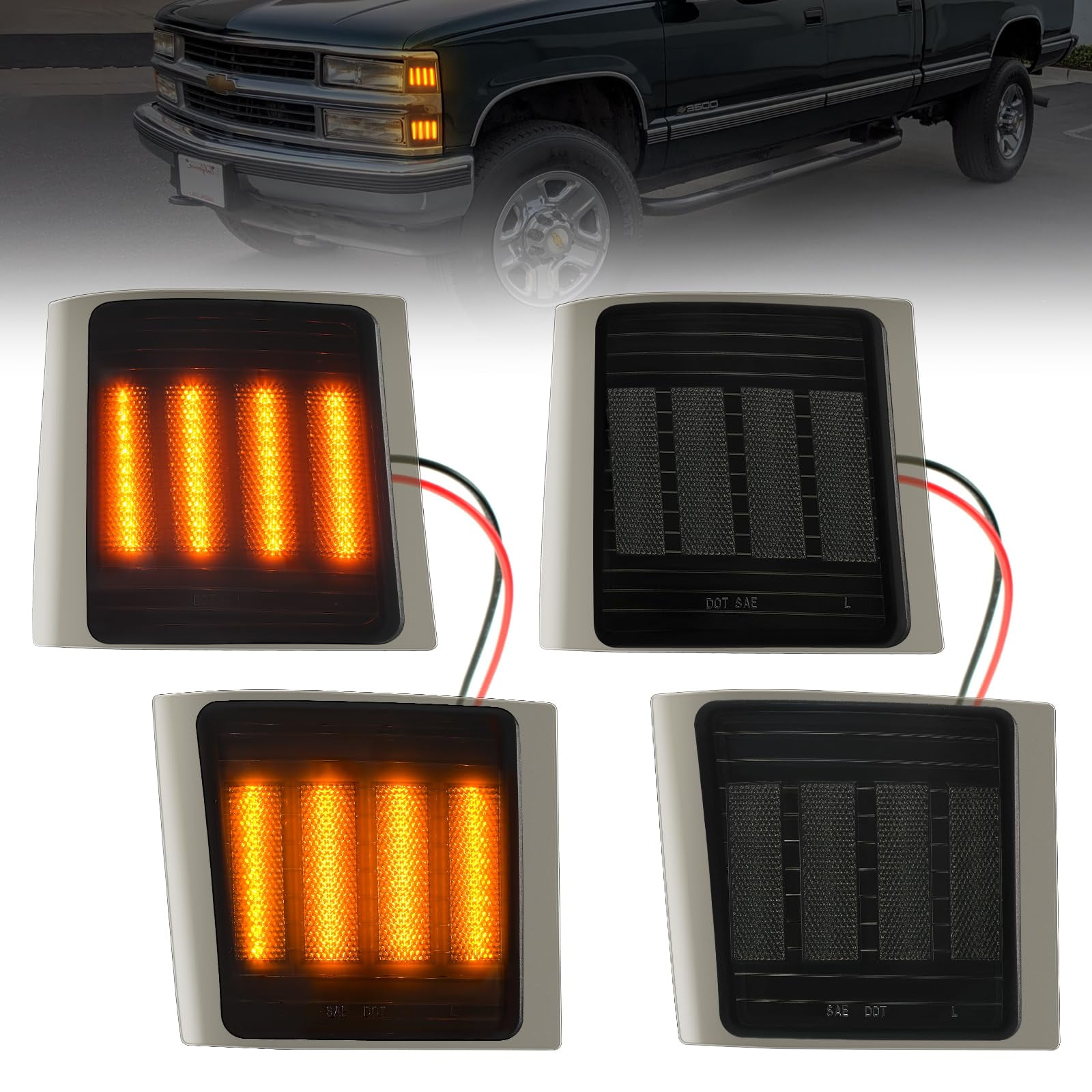 ZJUSDO UTV Dome Light, RRF12 Universal Roll Bar LED Dome Lights Car ...