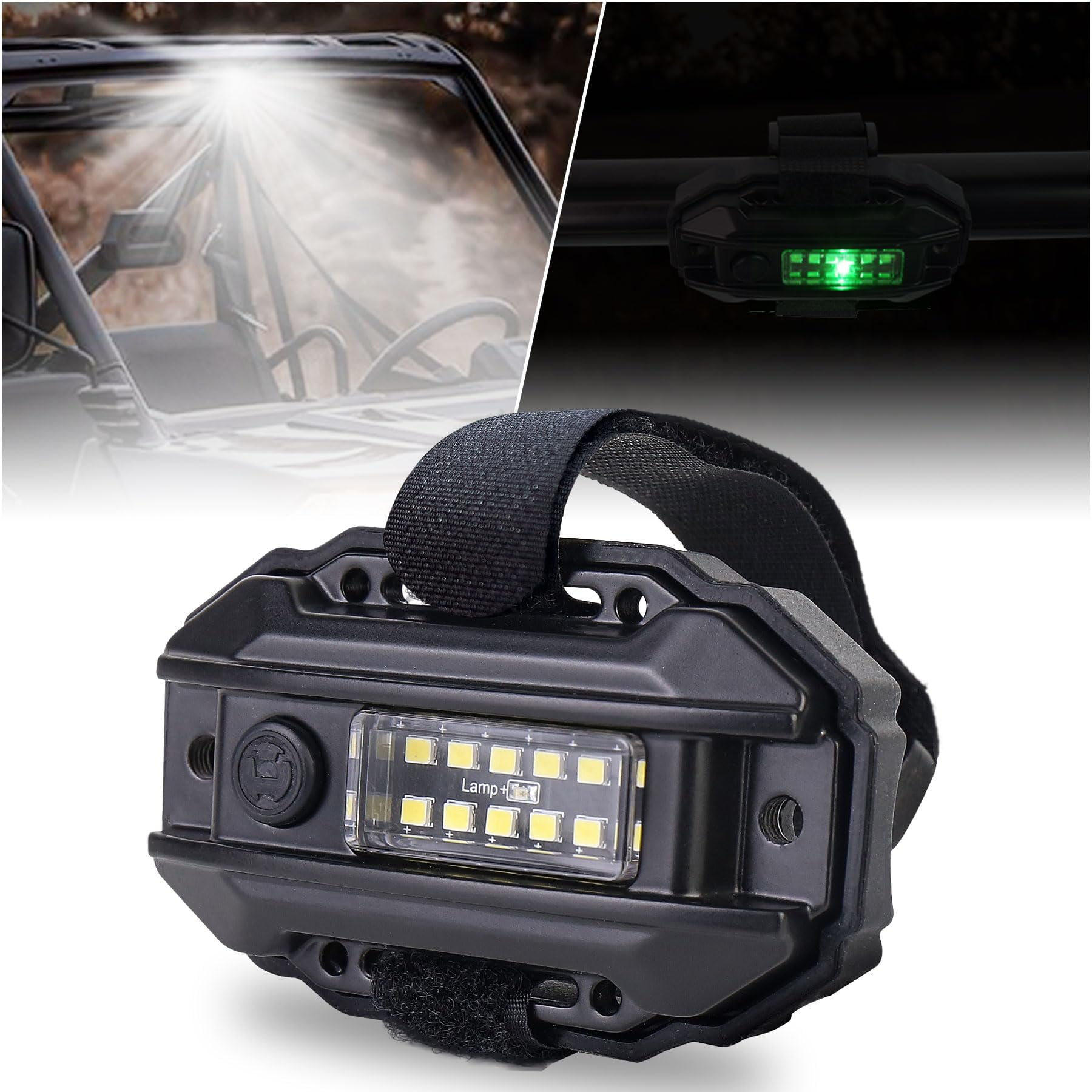 ZJUSDO UTV Dome Light, Universal Roll Bar LED Dome Lights Car Interior ...