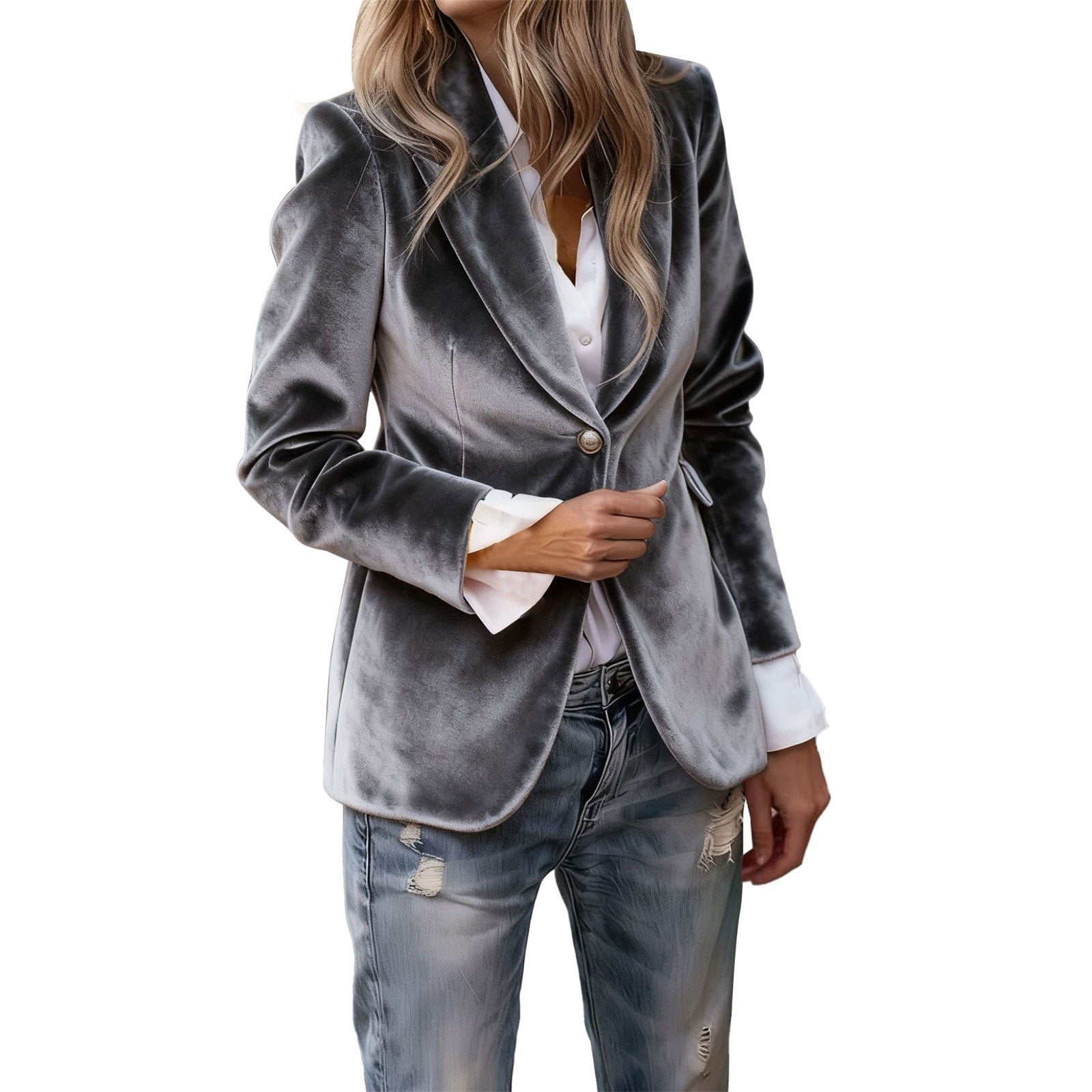 ZJXFGS Fitted Blazers For Women,Oversized Blazers For Women,Blazers For ...
