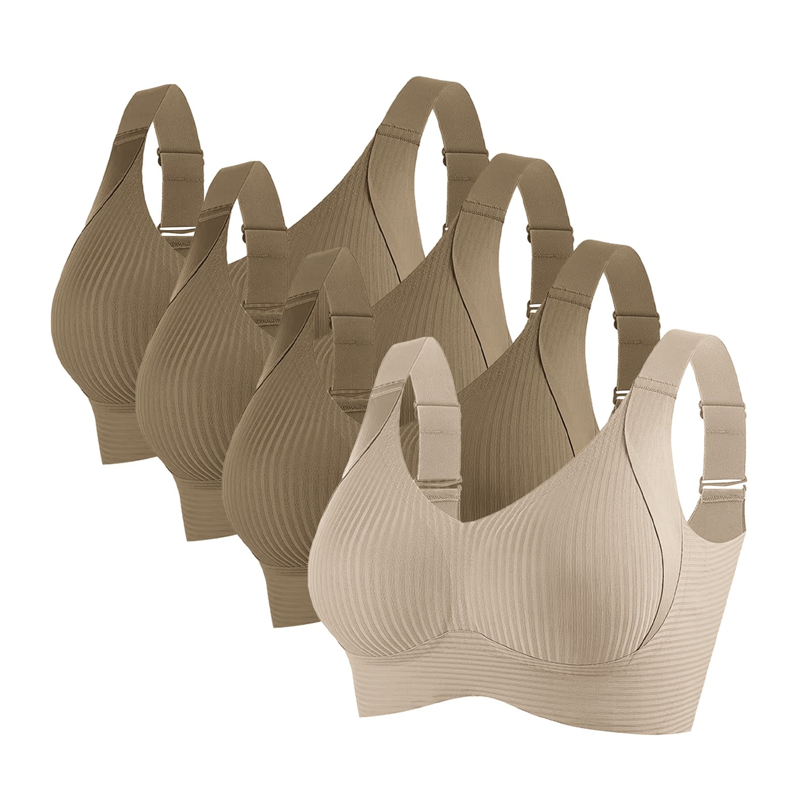 ZJXFGS Womens Bras Wireless,Push Up Bra,Soft Stretch Everyday Bra ...
