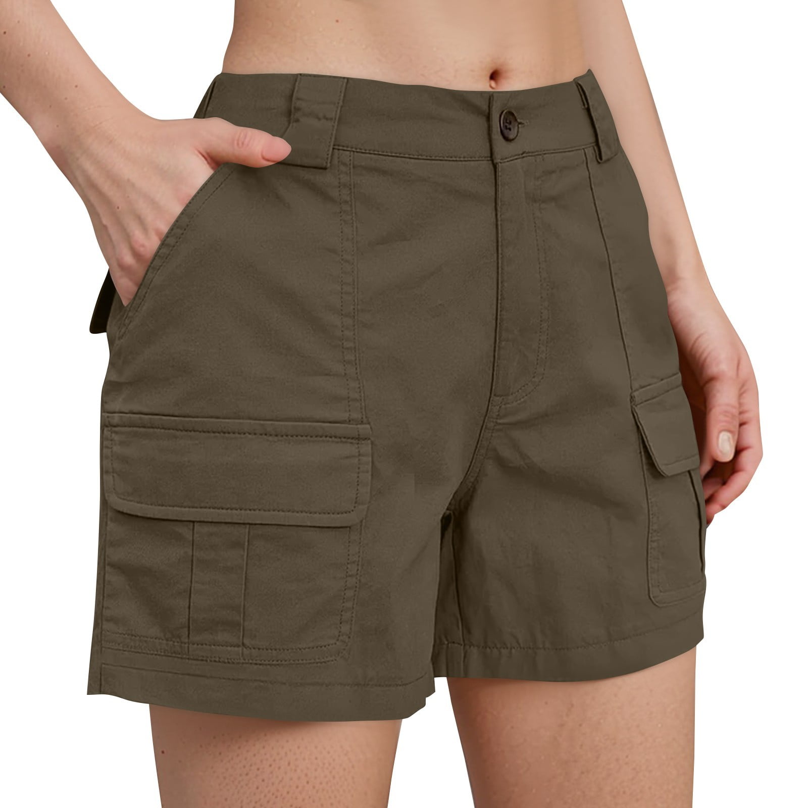 ZJXFGS Womens High Waisted Cargo Shorts 2025 Hiking Outdoor Cargo ...