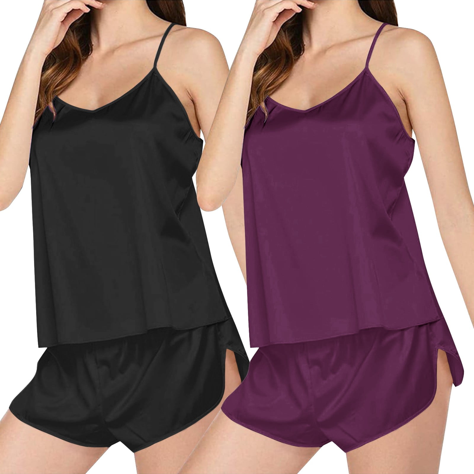 ZJXFGS Womens Plus Size Satin Robes Comfy Robes Women Women Soft ...