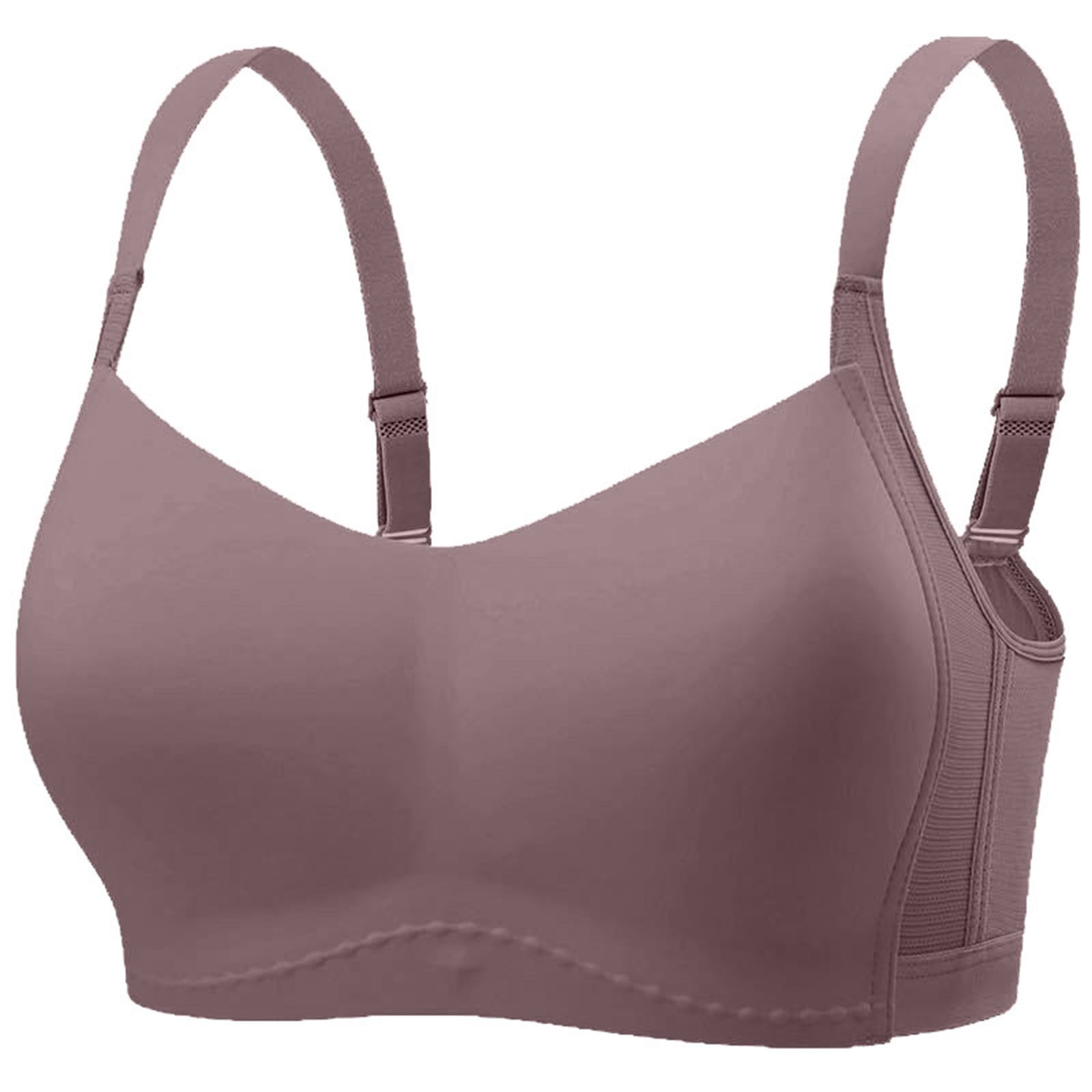 ZJXFGS Womens Seamless Push Up Bras,Full Supportive Older Lift Back ...