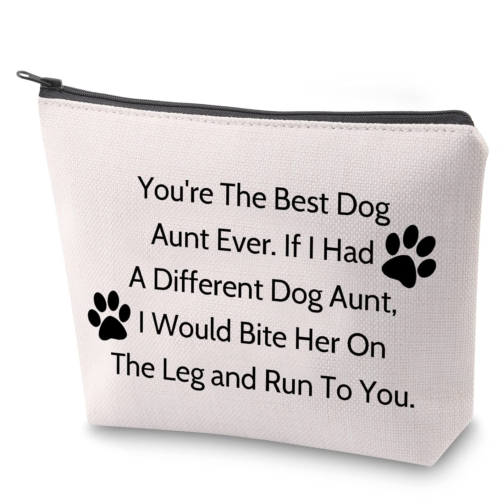 ZJXHPO Dog Aunt Survival Kit Best Dog Aunt Ever Makeup Bag Dog Lover ...
