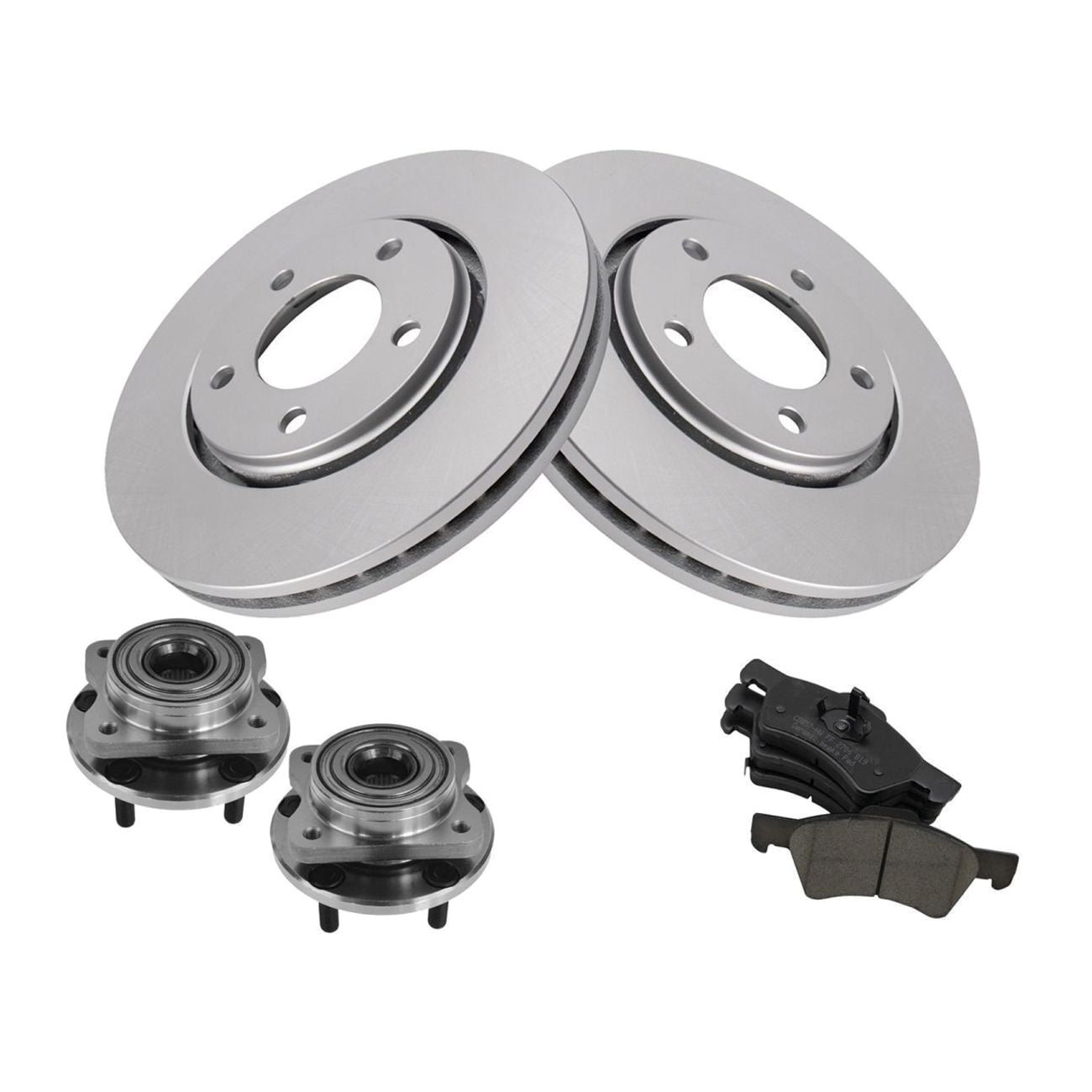 ZJYAIZD Disc Brake Rotor and Pad Set Kit Front Rear Side ABS Ceramic ...