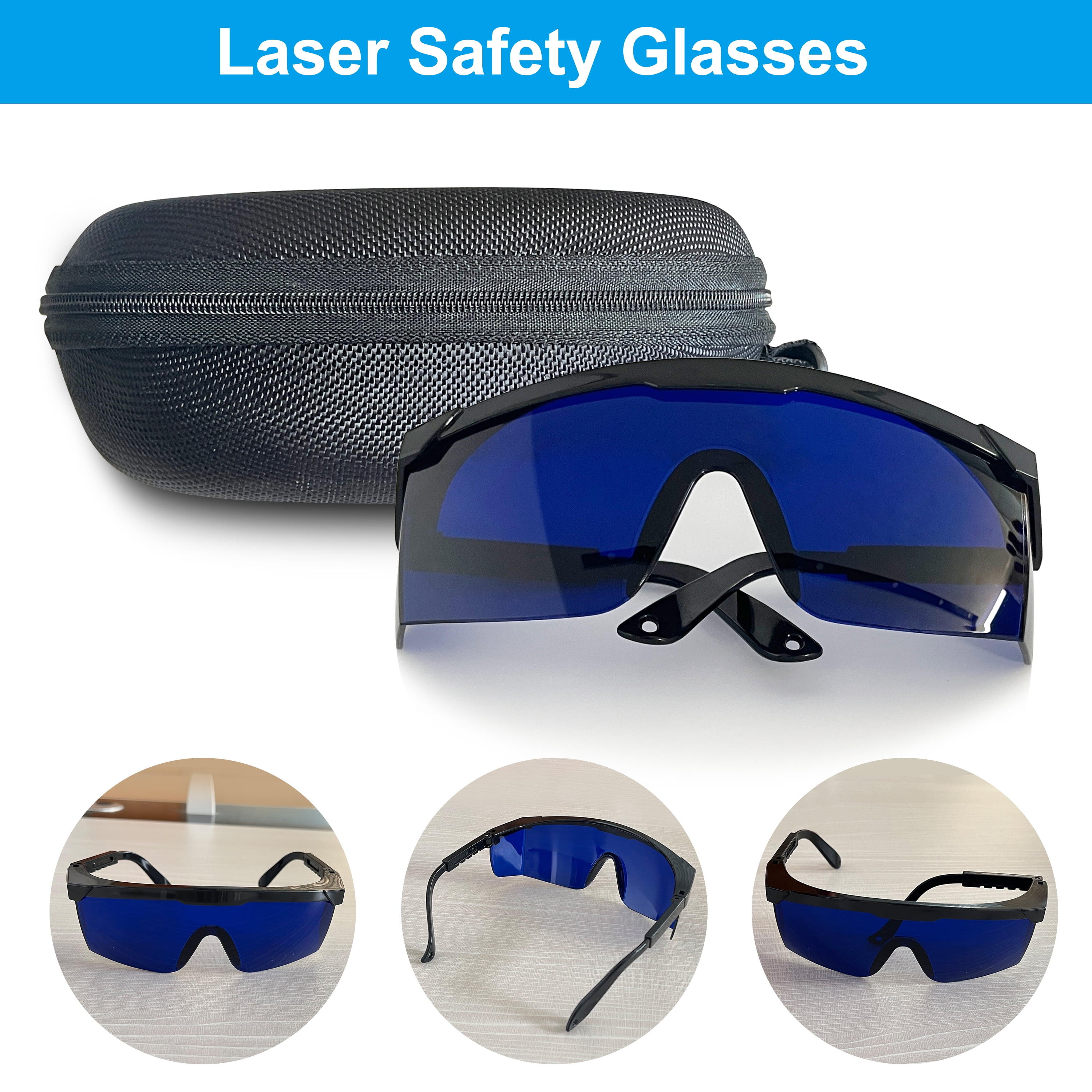 ZJZK 2 Pack Laser Safety Goggles for UV and Red Light Therapy Eye Protection Glasses - Walmart.com